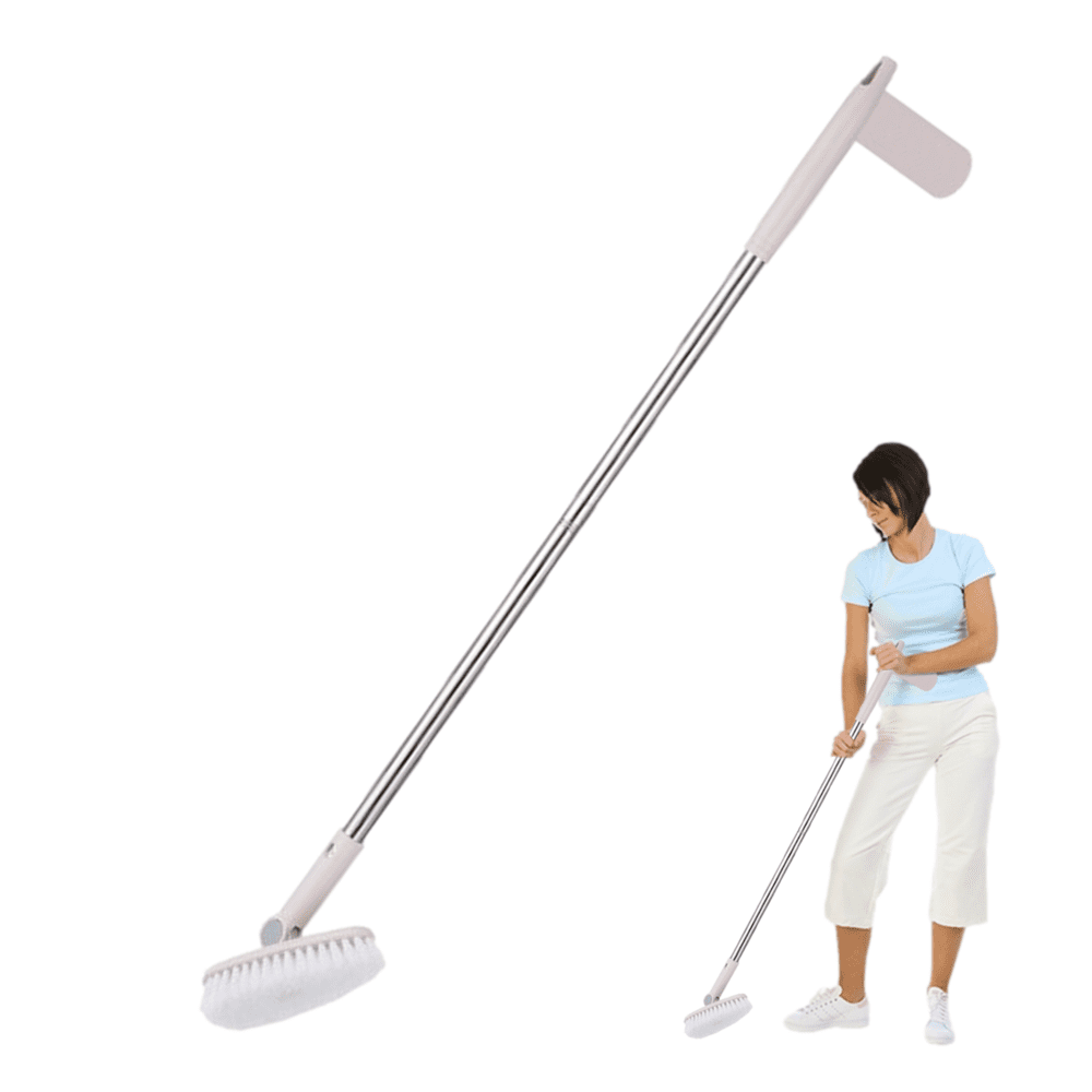 Wakfran Tub Floor Brush Long Handle Cleaning Brush Stiff Bristle Floor ...