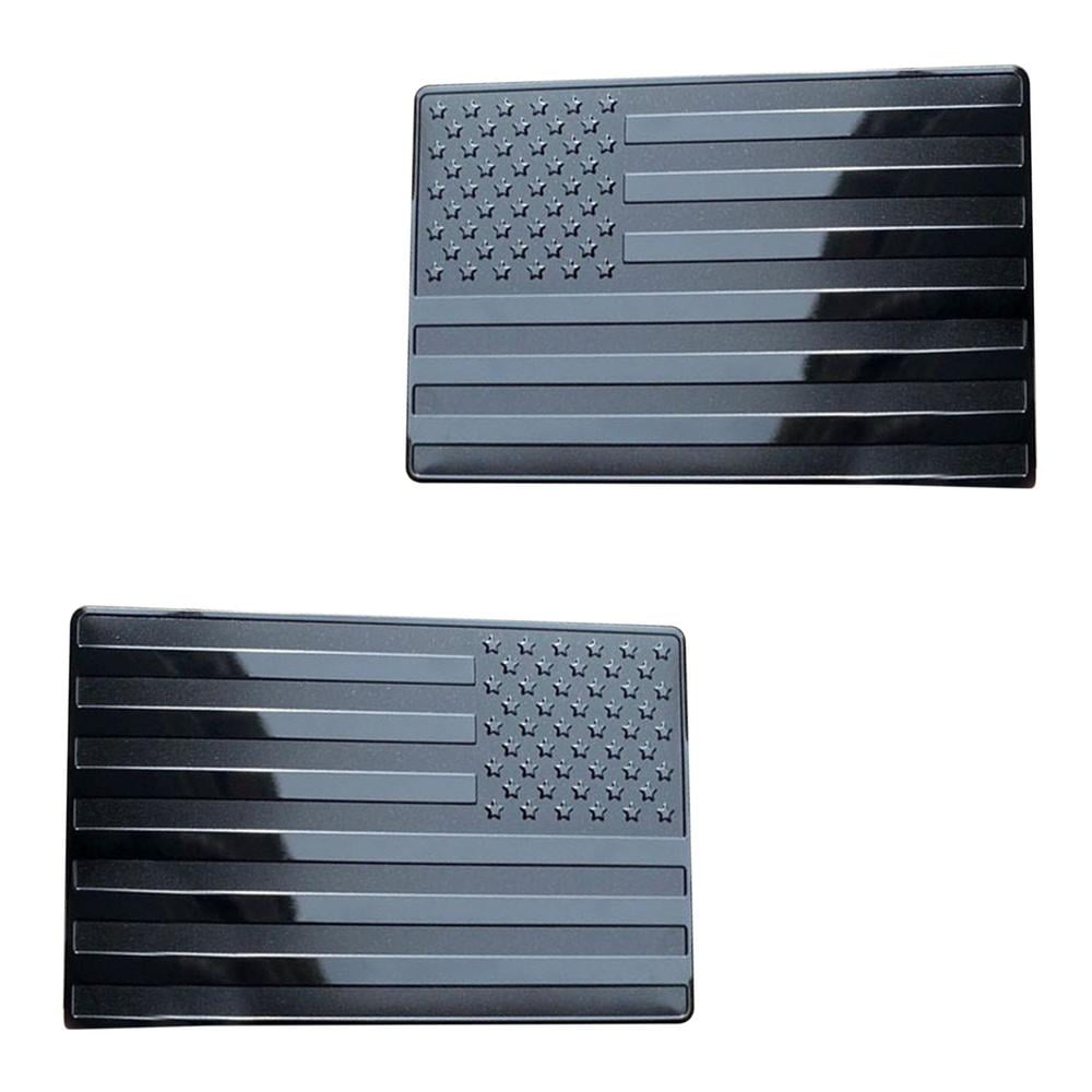 Wakfran Us Flag Car Window Sticker 2pcs American Flag Emblem Decal ...