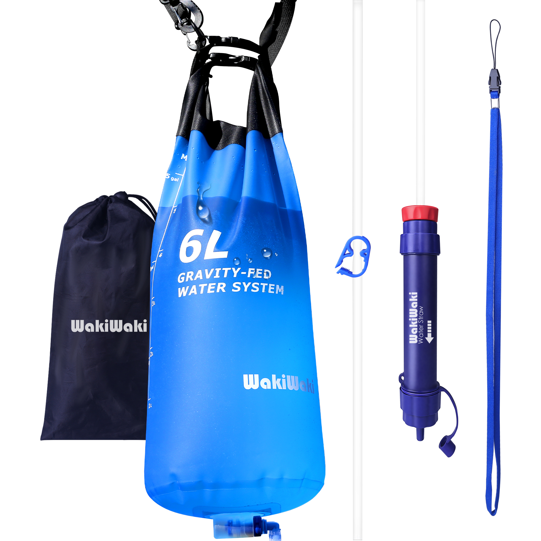 Wild Peak Stay Alive-3 Outdoor Tactical 4-Stage Water Filter Emergency ...