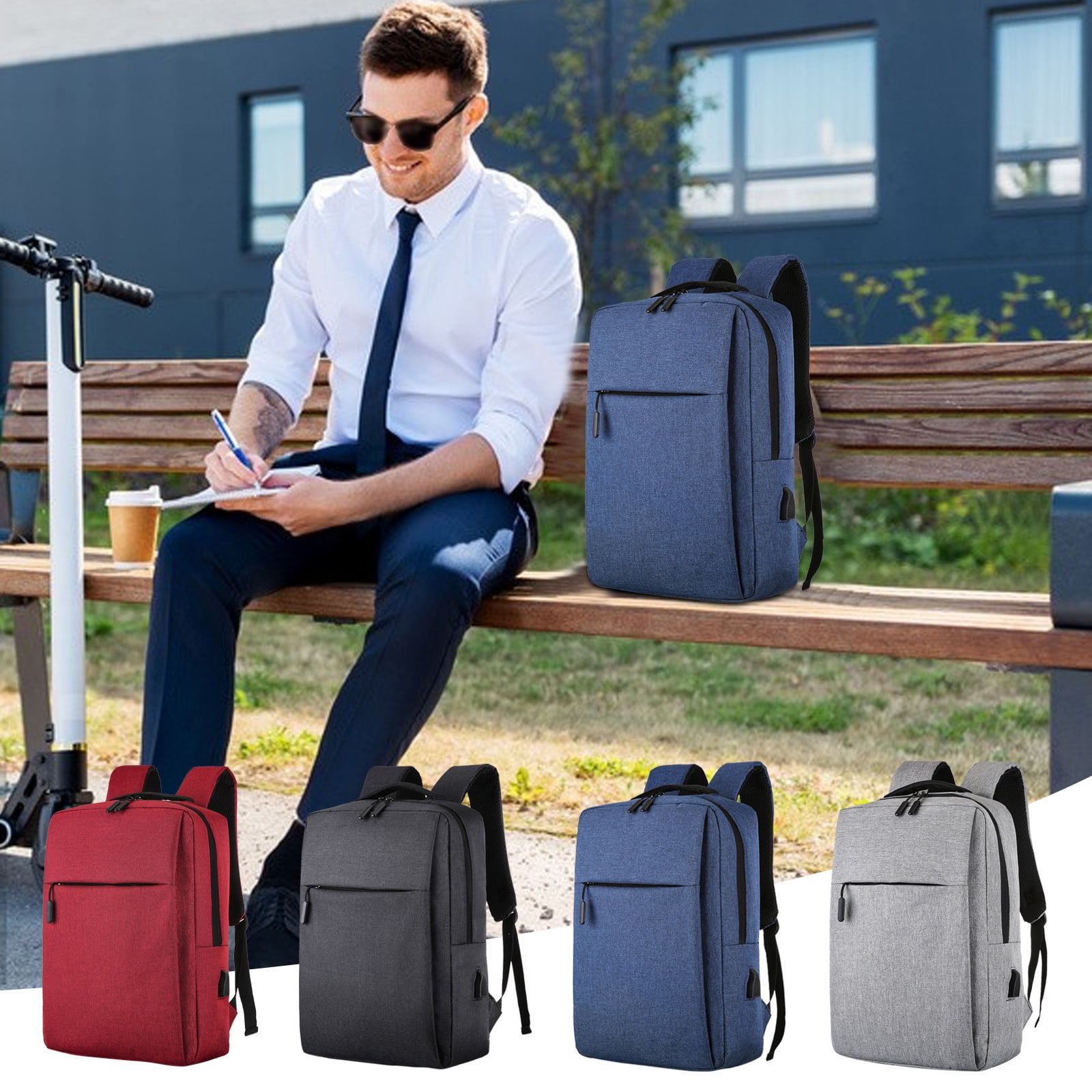 Kcavykas Laptop Backpack 15.6 Inch, Business Slim Laptops Travel ...