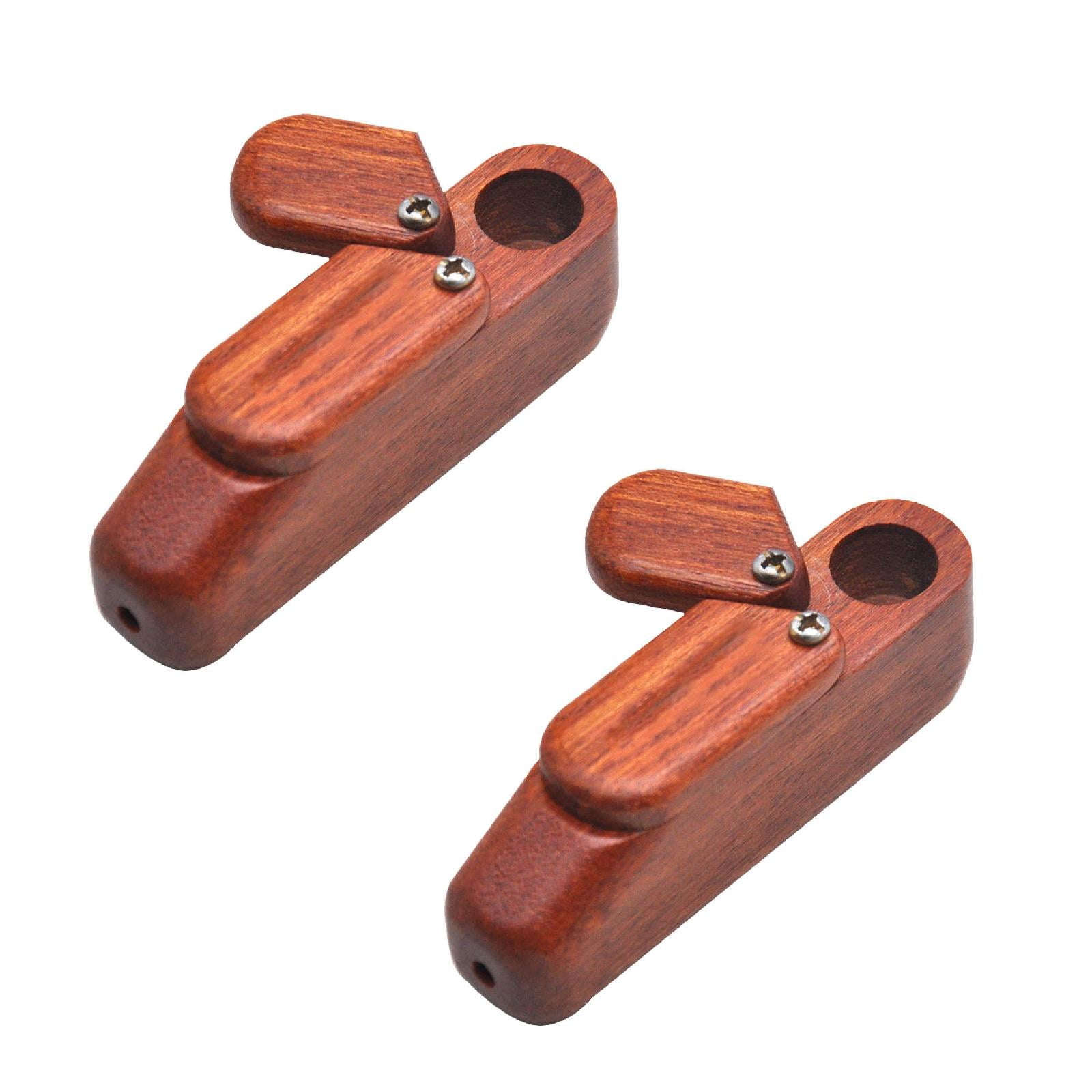 WalGRHFR 2024 Chirstmas Classic Pipe Accessories Filter Solid Wood Pipe ...