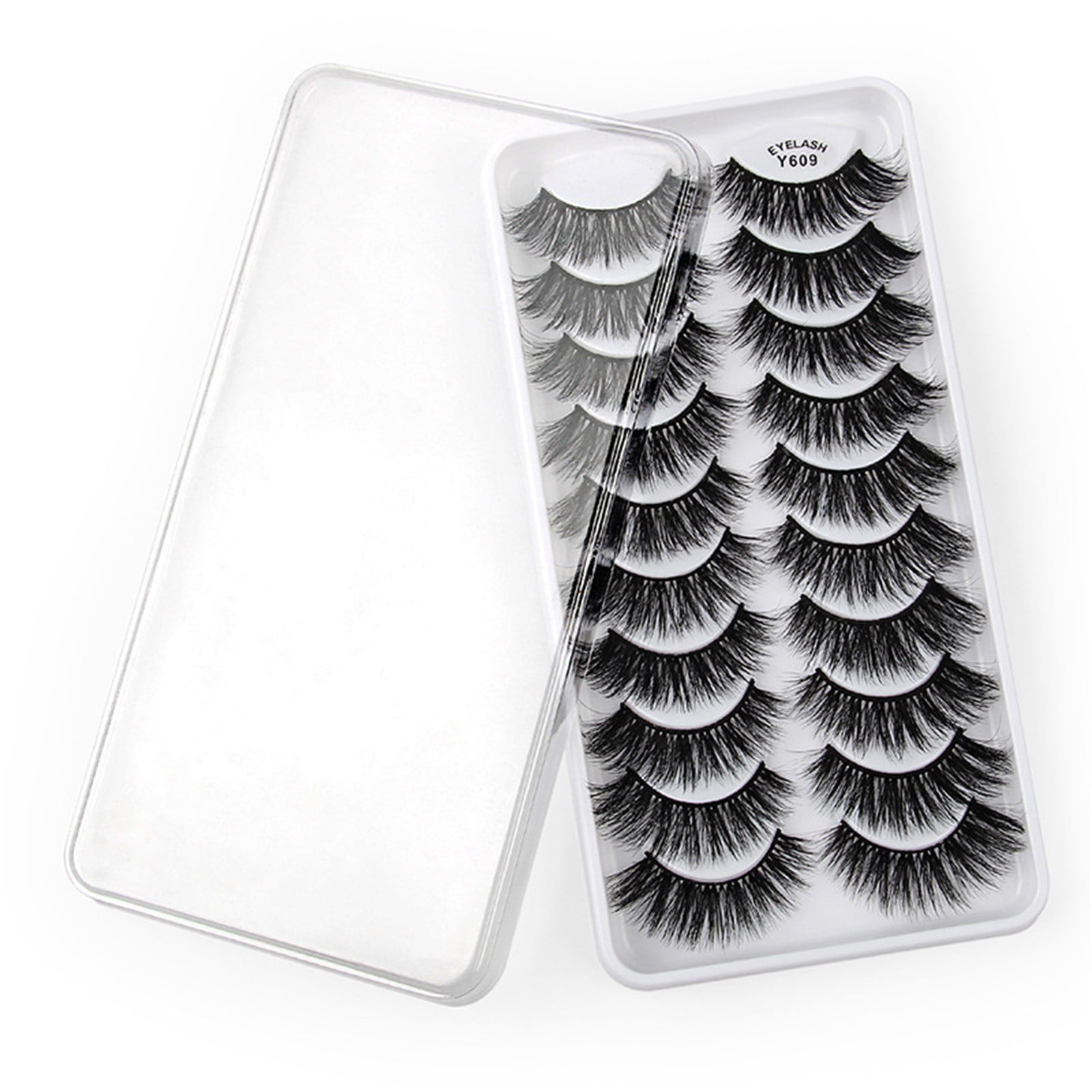 WalGRHFR 2024 False Eyees es Pack 10 Pairs 8D Dramatic Eyees Wispy Eye ...