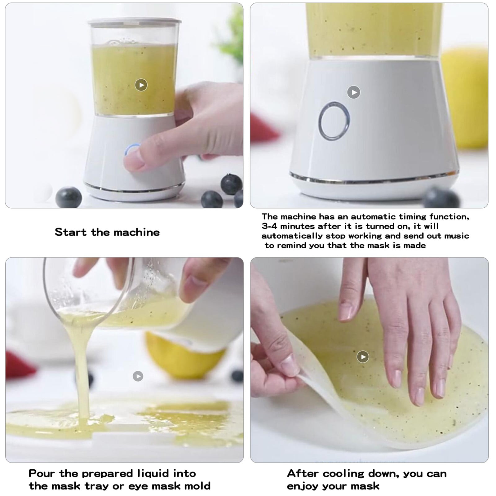 WalGRHFR 2024 Natural Collagen Fruit Vegetable DIY Face Mask Maker ...