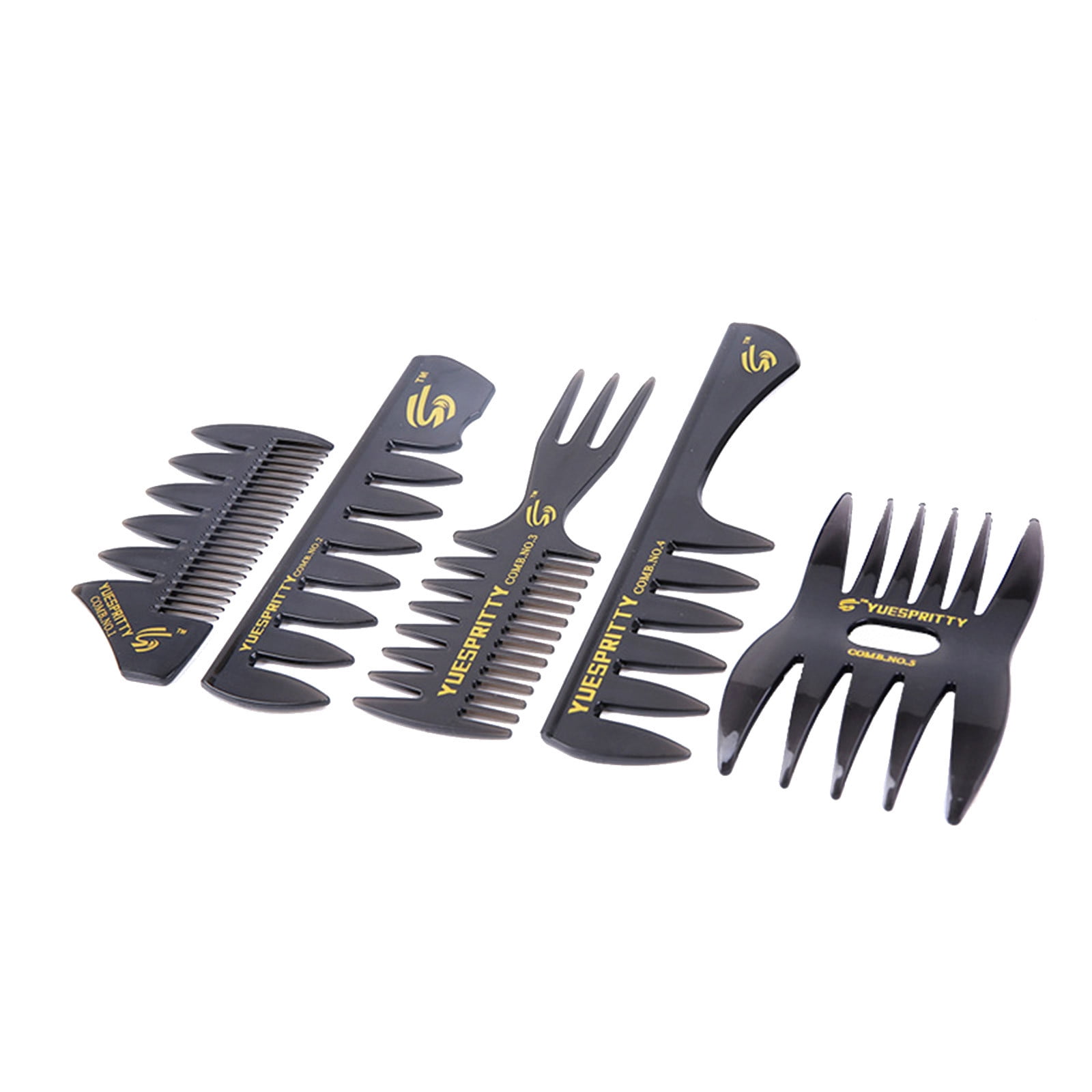 WalGRHFR 2024 Set of 5 Hair Comb for Men Hair Styler Insert Hair Pick ...