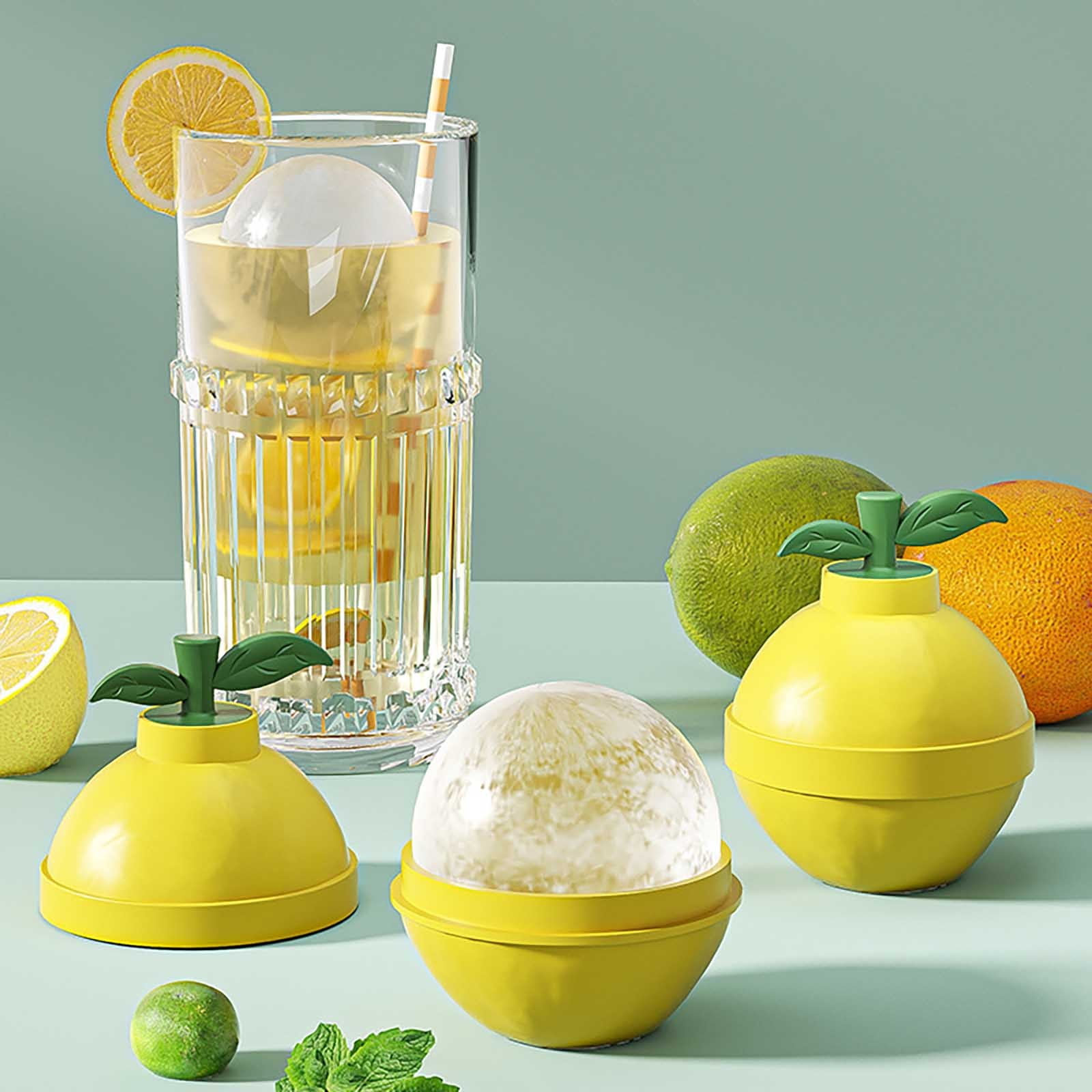 WalGRHFR 2024 Spherical Ice Cube Mould House Ice Tray Round Ice Molded ...