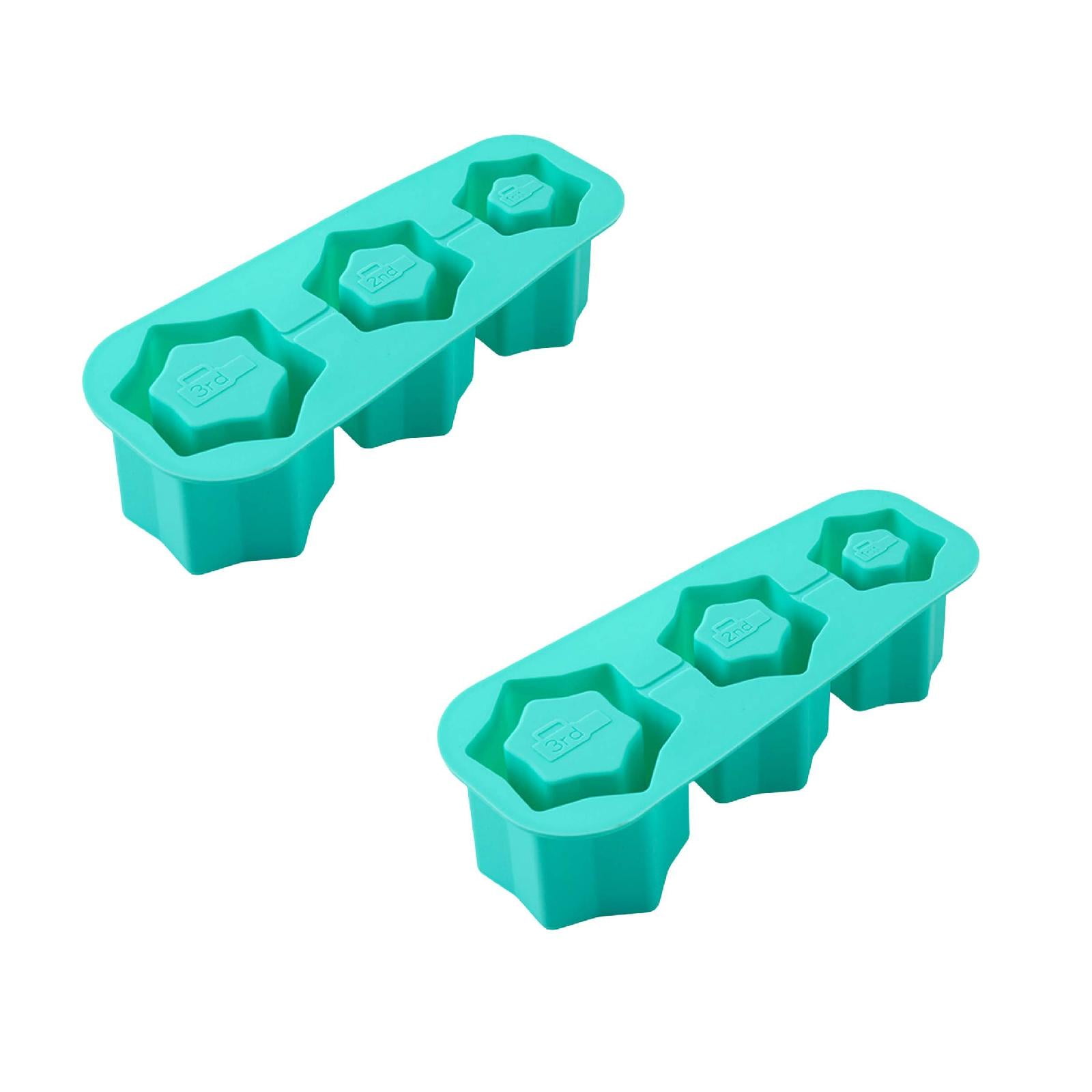 WalGRHFR 4Th of July Decorations Outdoor 3 Grid Silicone Ice Cube Maker ...