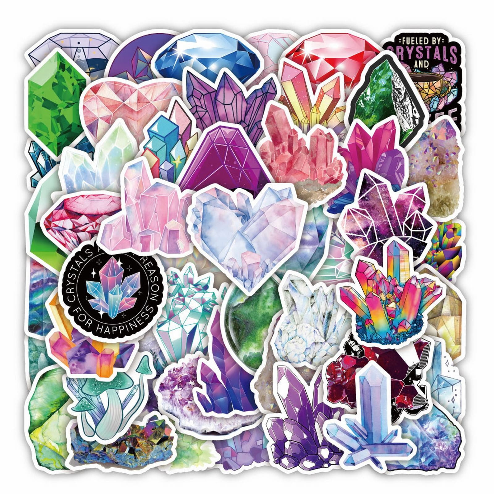 WalGRHFR 50PCs Colorful Luggage Cup Computer Desktop Stickers Stickers ...