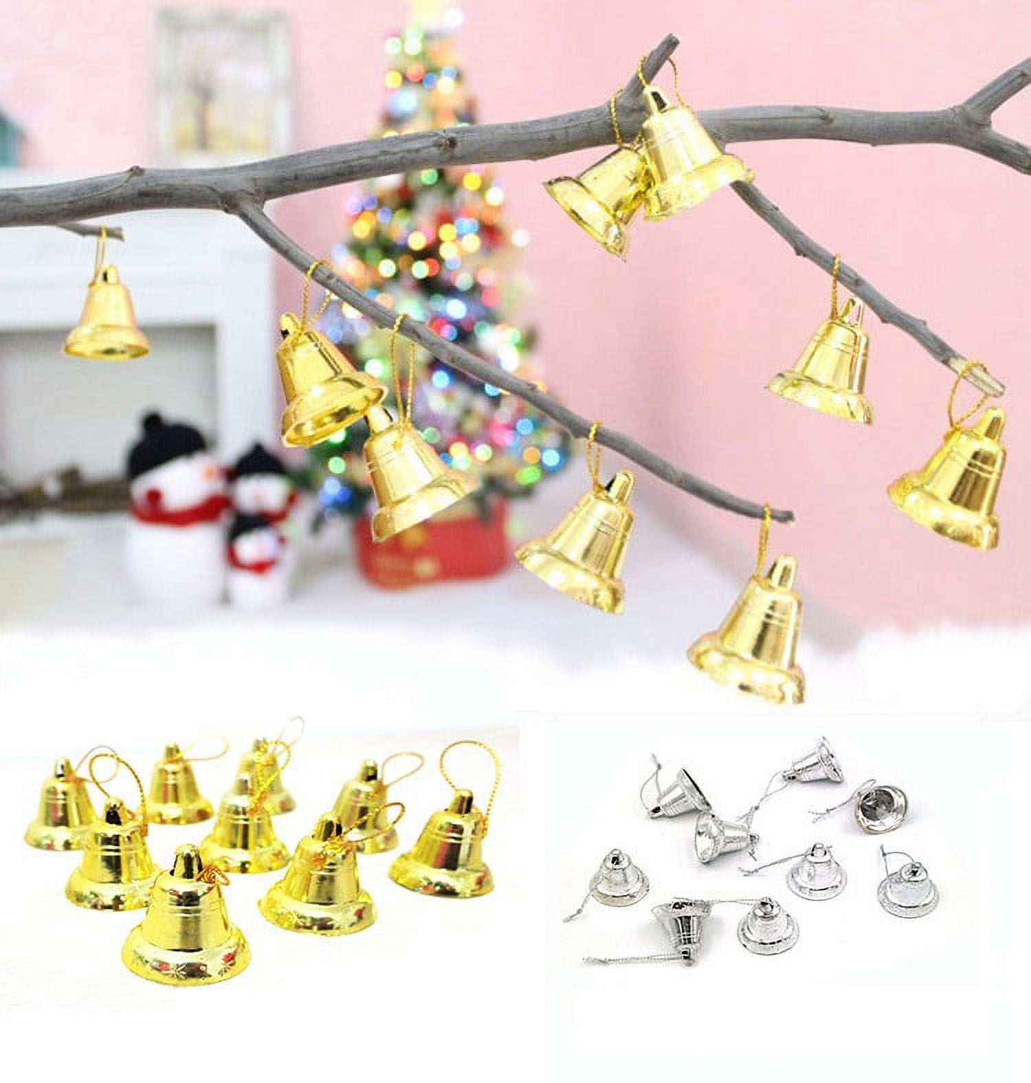 WalGRHFR 9Pcs Christmas Tree Hanging Bells Jingle Pendant Party ...