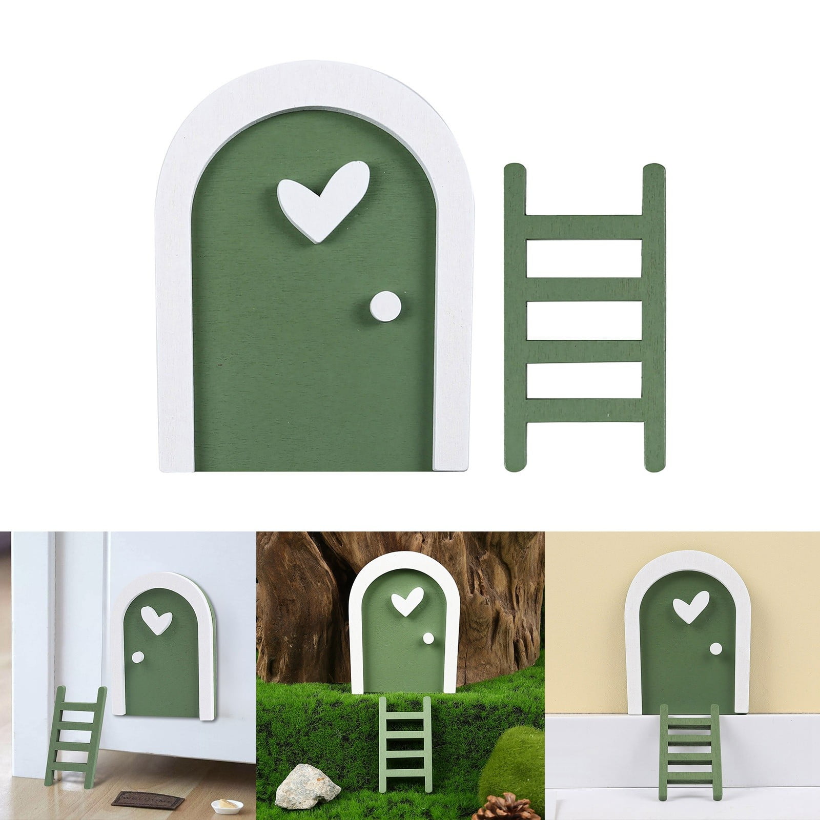 WalGRHFR Fairy Garden Trees Accessories Miniature Fairy Home Doors And ...