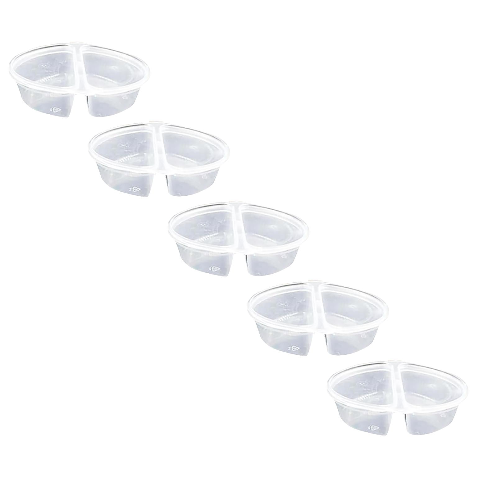 WalGRHFR Pantry Containers for Double Condiment Containers With Lids ...