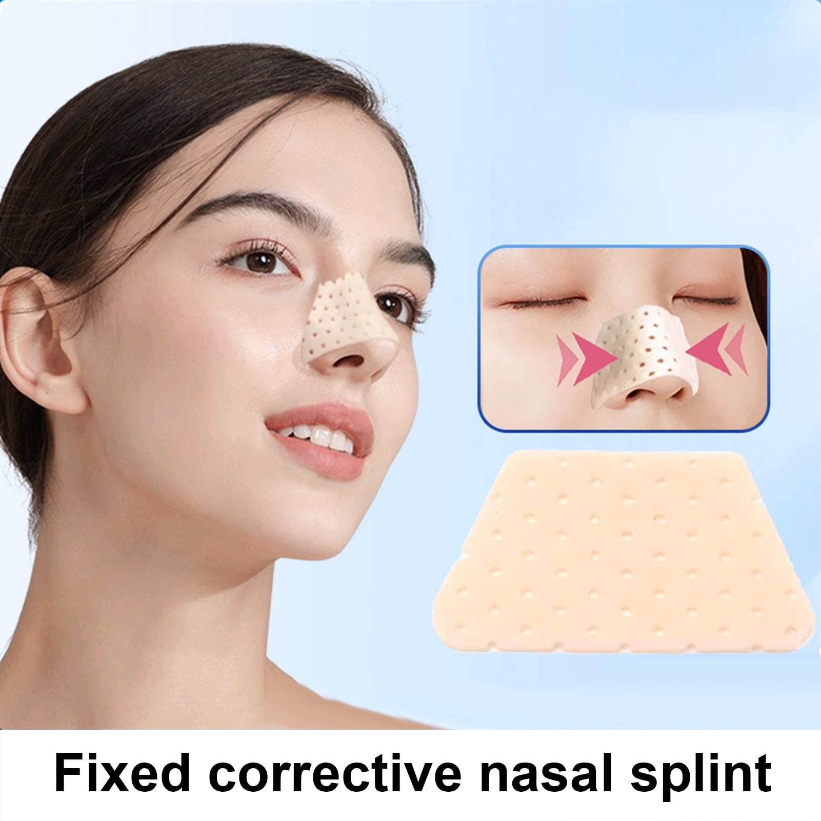 Walbest 1/2Pcs Thermoplastic Nasal Splints Trapezoid Nose Brace ...