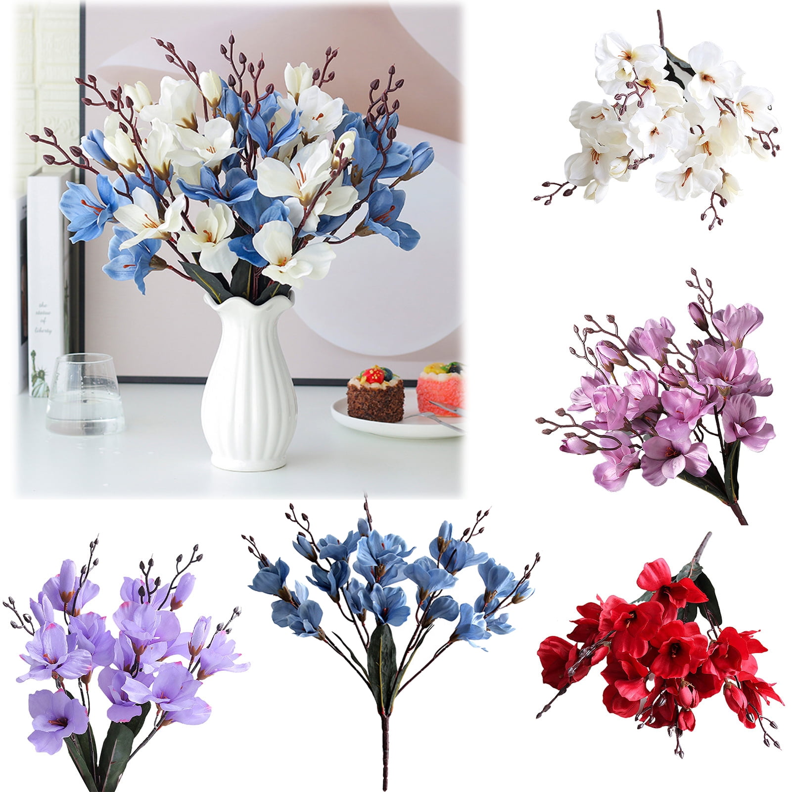 Walbest 1 Bundle Artificial Gladiolus Flower Landscaping Desktop ...