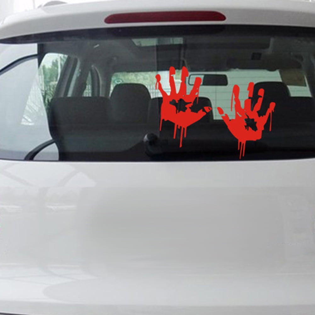 Walbest 1 PCS Car Sticker, Waterproof Zombie Bloody Hands Print Vehicle ...