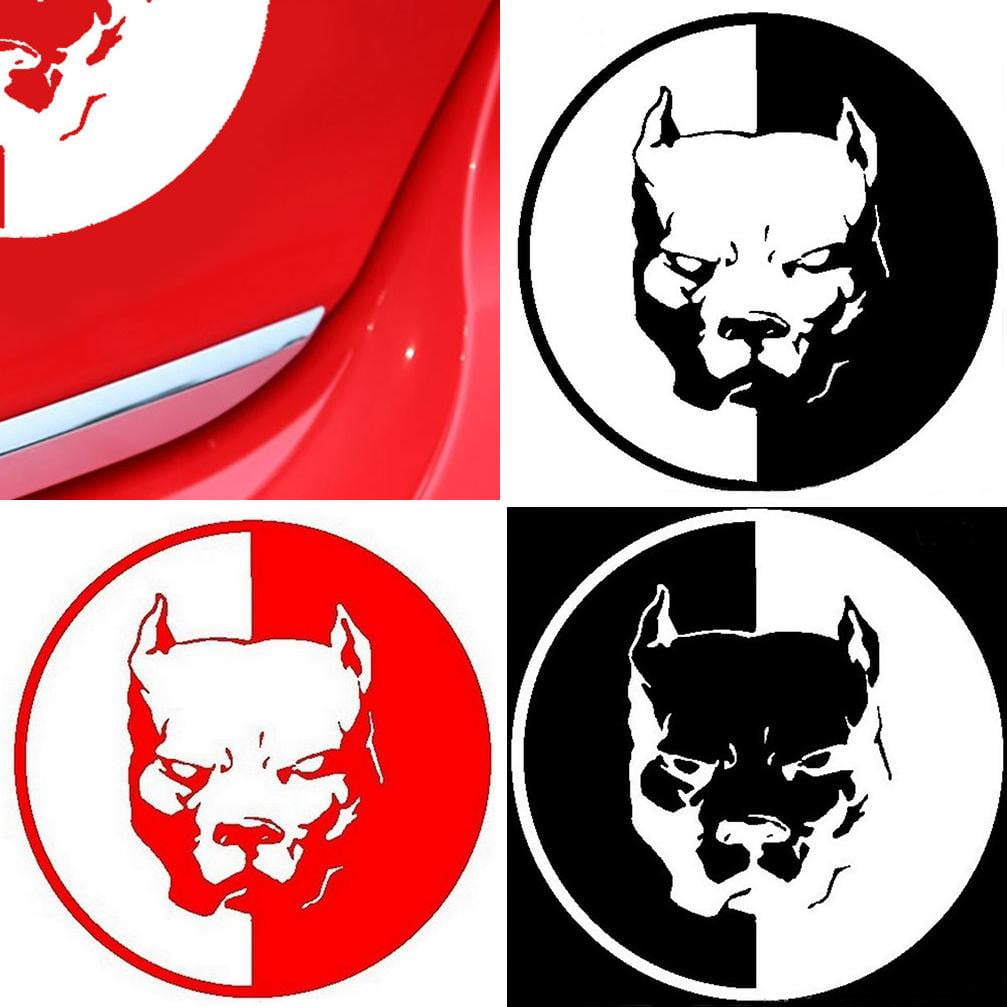 Walbest 1 Pack Car Sticker, Reflective Pitbull Dog Car Sticker Auto ...