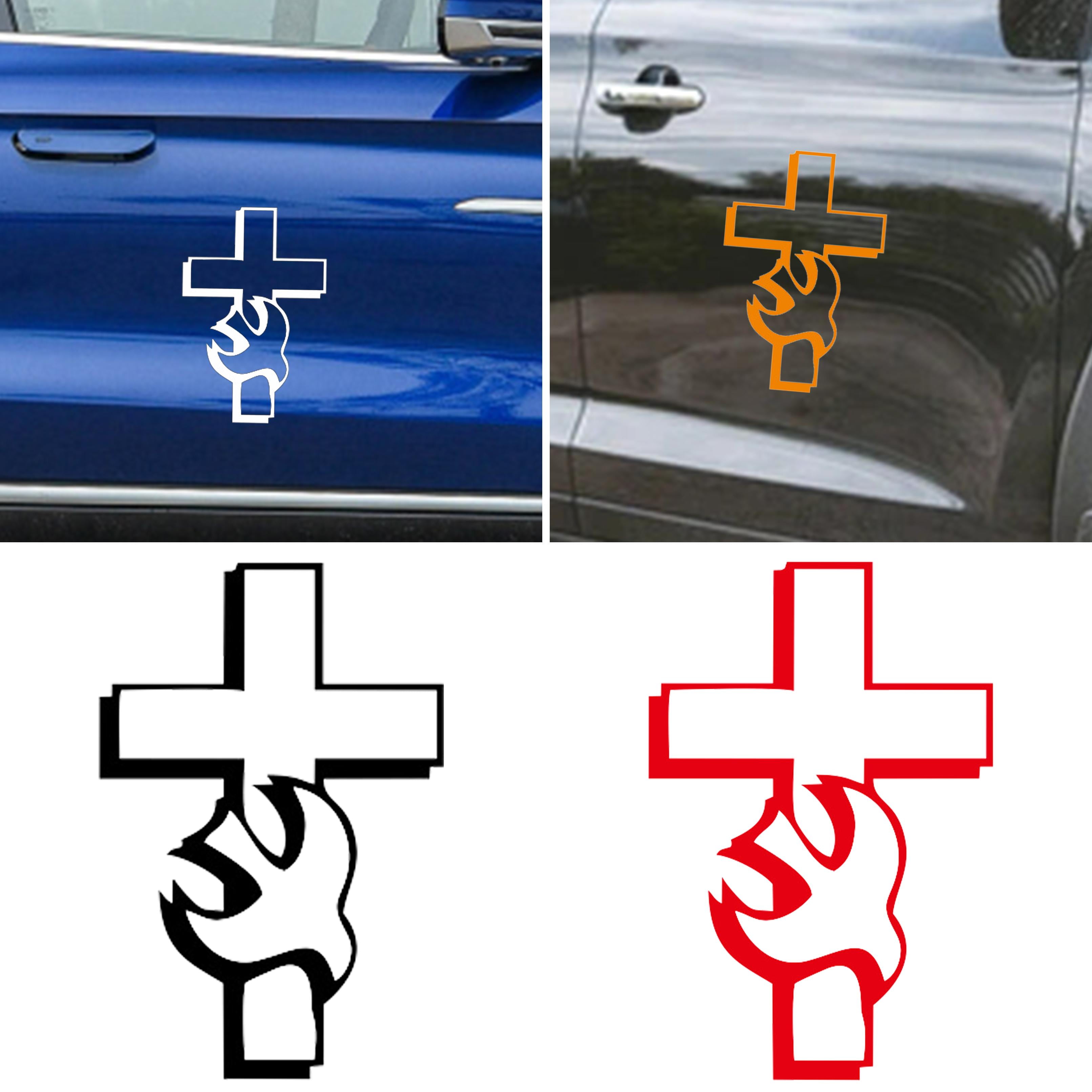 Walbest 1 Pack Car Sticker, Universal Jesus Religious Pattern DIY Car ...