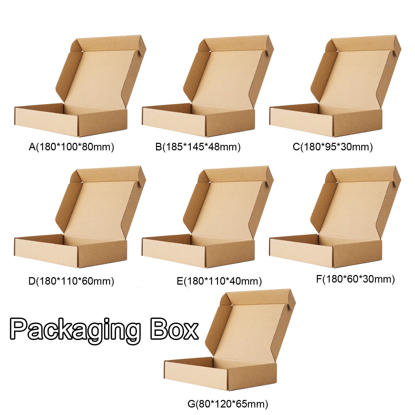Walbest Pizza Box Packaging Box, Durable Cardboard Rectangle Carton, 7. ...