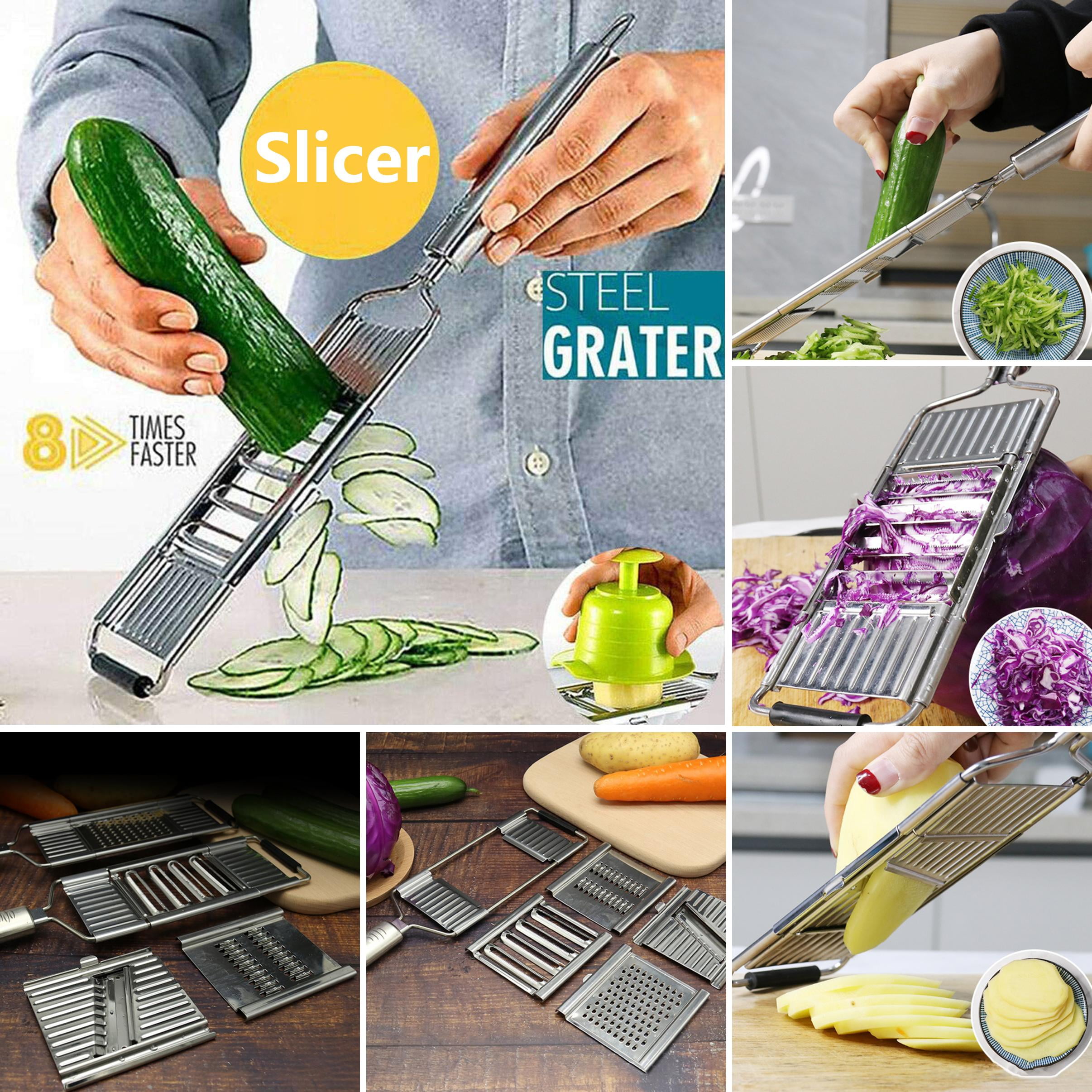 Walbest 1 Set Multi-Purpose Vegetable Slicer, Stainless Steel Shredder ...