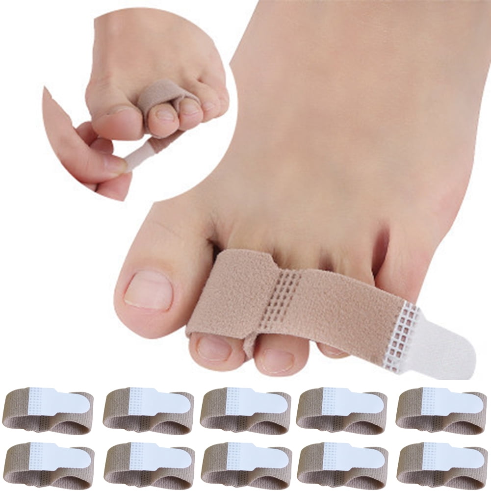 Walbest 10 Pieces Broken Toe Wraps, Cushioned Wrap Bandage, Hammer Toe ...