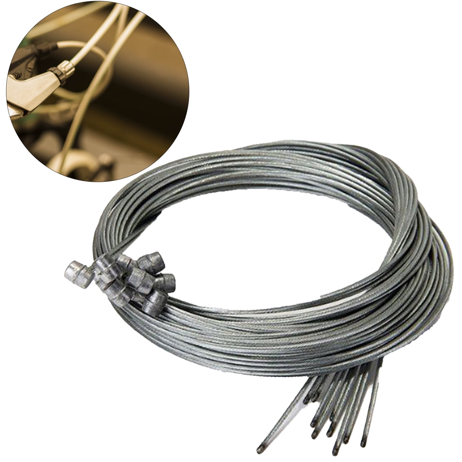 Walbest 10Pcs 69" Bike Brake Inner Lines, Bicycle Brake Cable, Hard ...