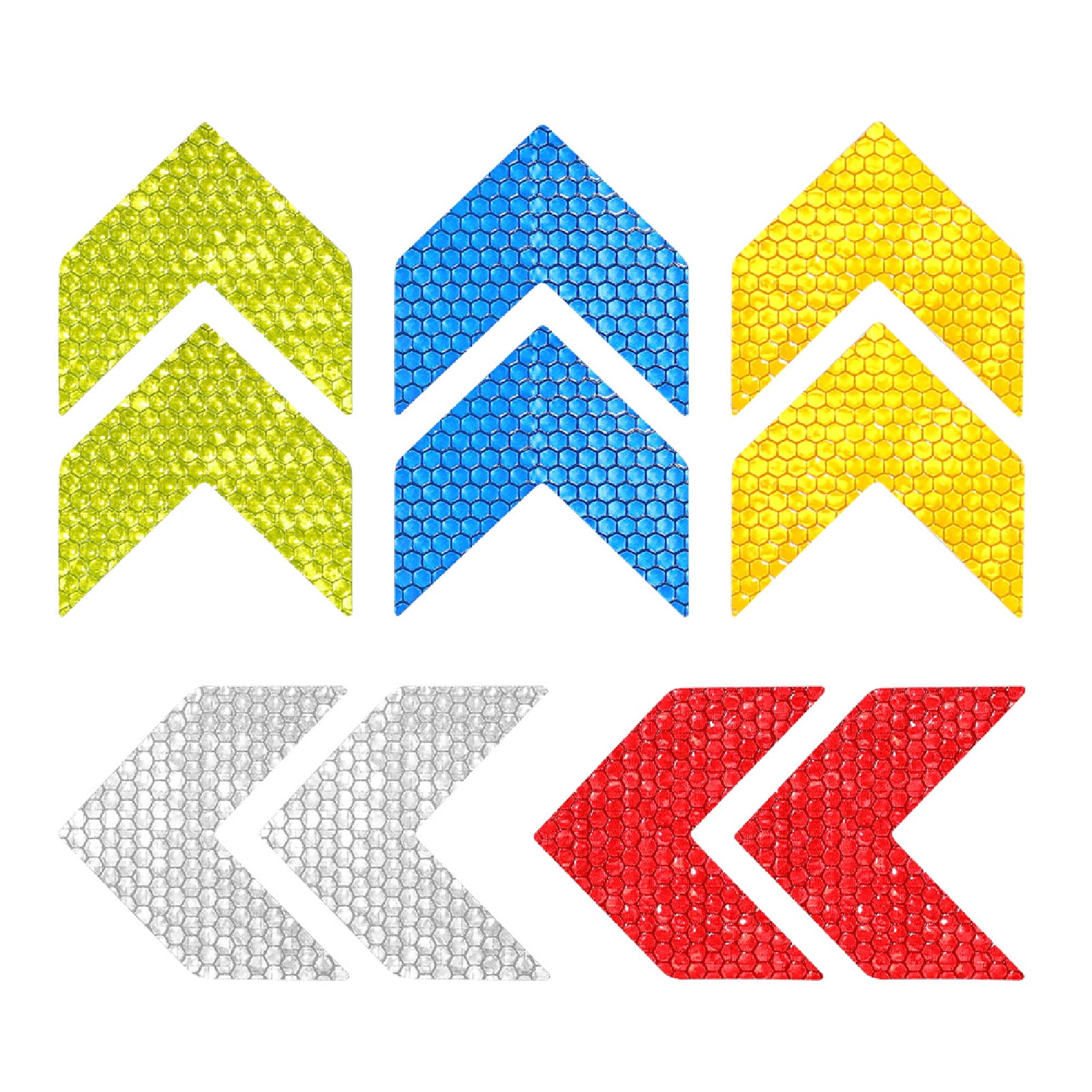 Walbest 10Pcs Reflective Decals Reflective Stickers Safety Warning ...