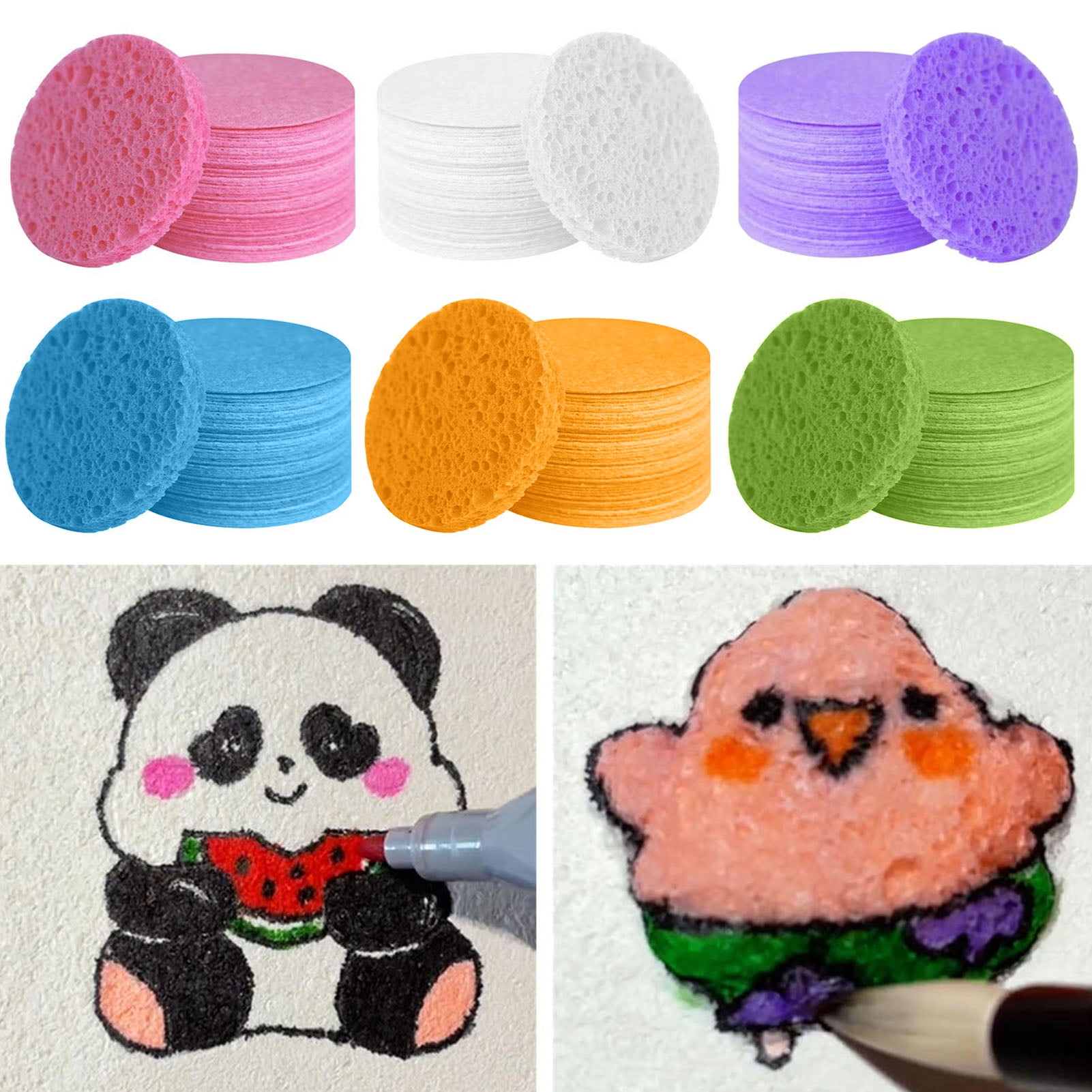 Walbest 10Pcs Wood Paddle Cotton 3D Art Foam Sheets Crafts School ...