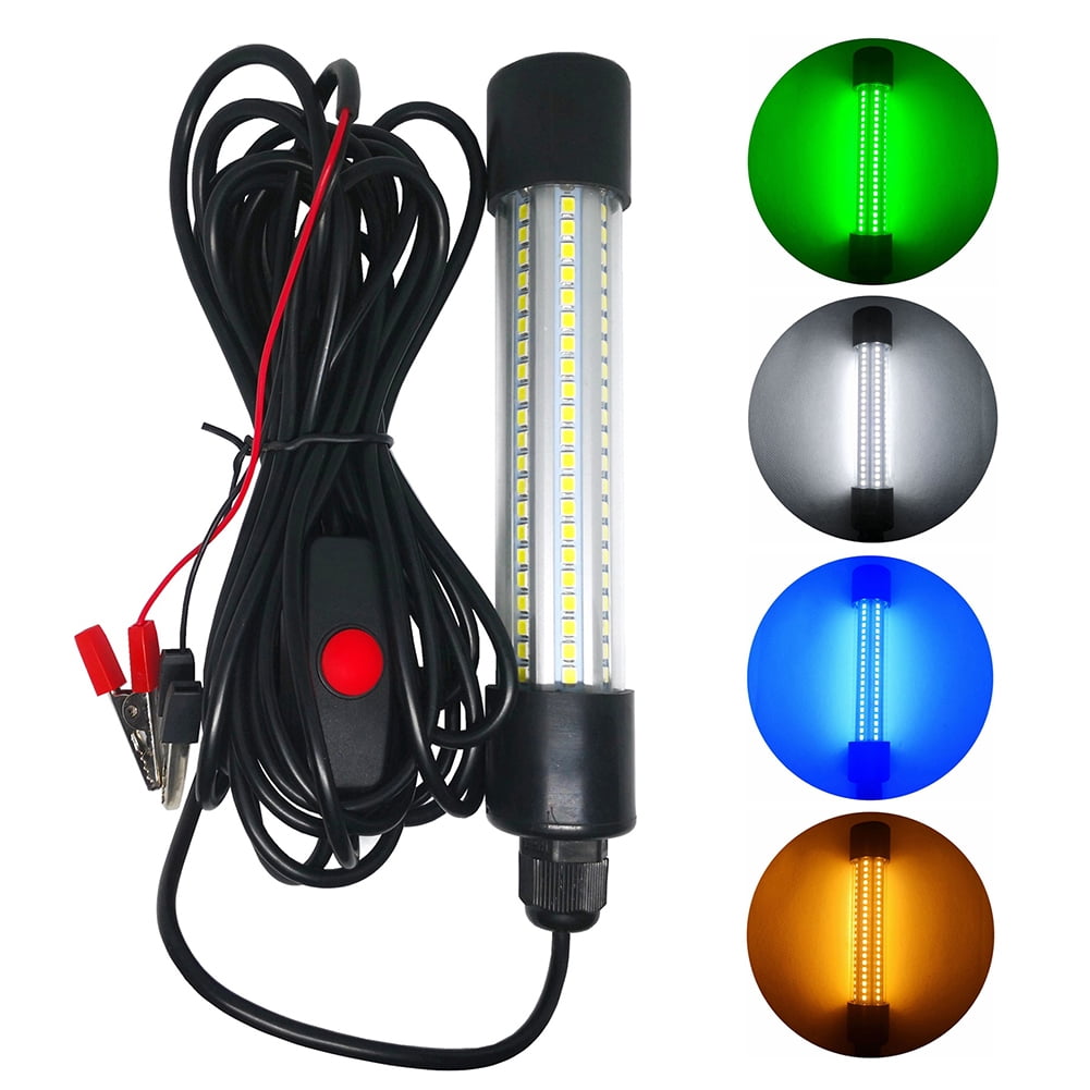 Walbest 12 24V 13W LED Fish Luring Lamp Submersible Freshwater ...