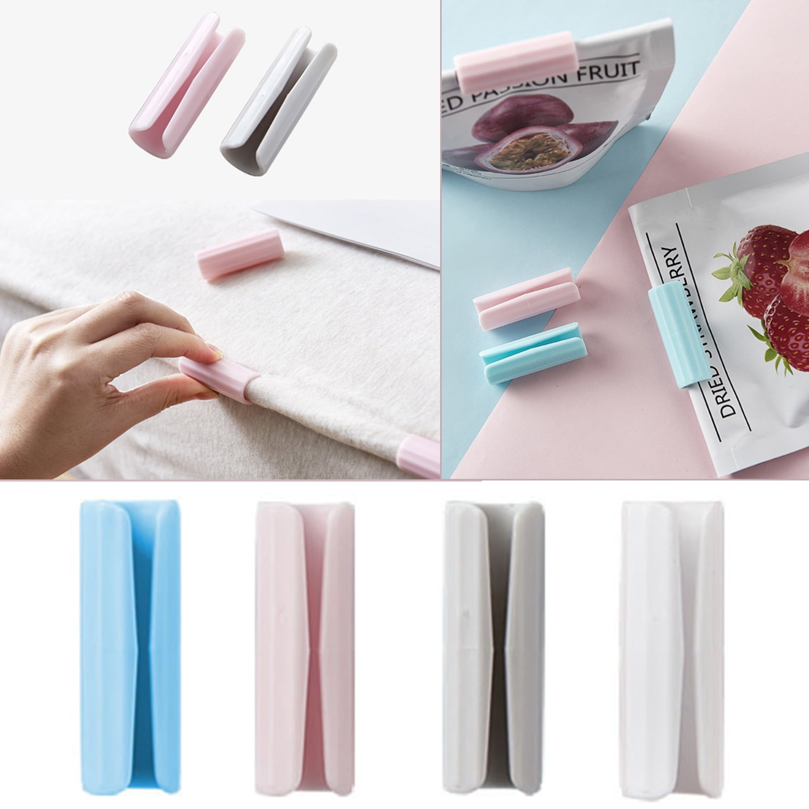 Walbest 12Pcs Plastic Clips Small Lightweight Bed Sheet Non-slip Non ...