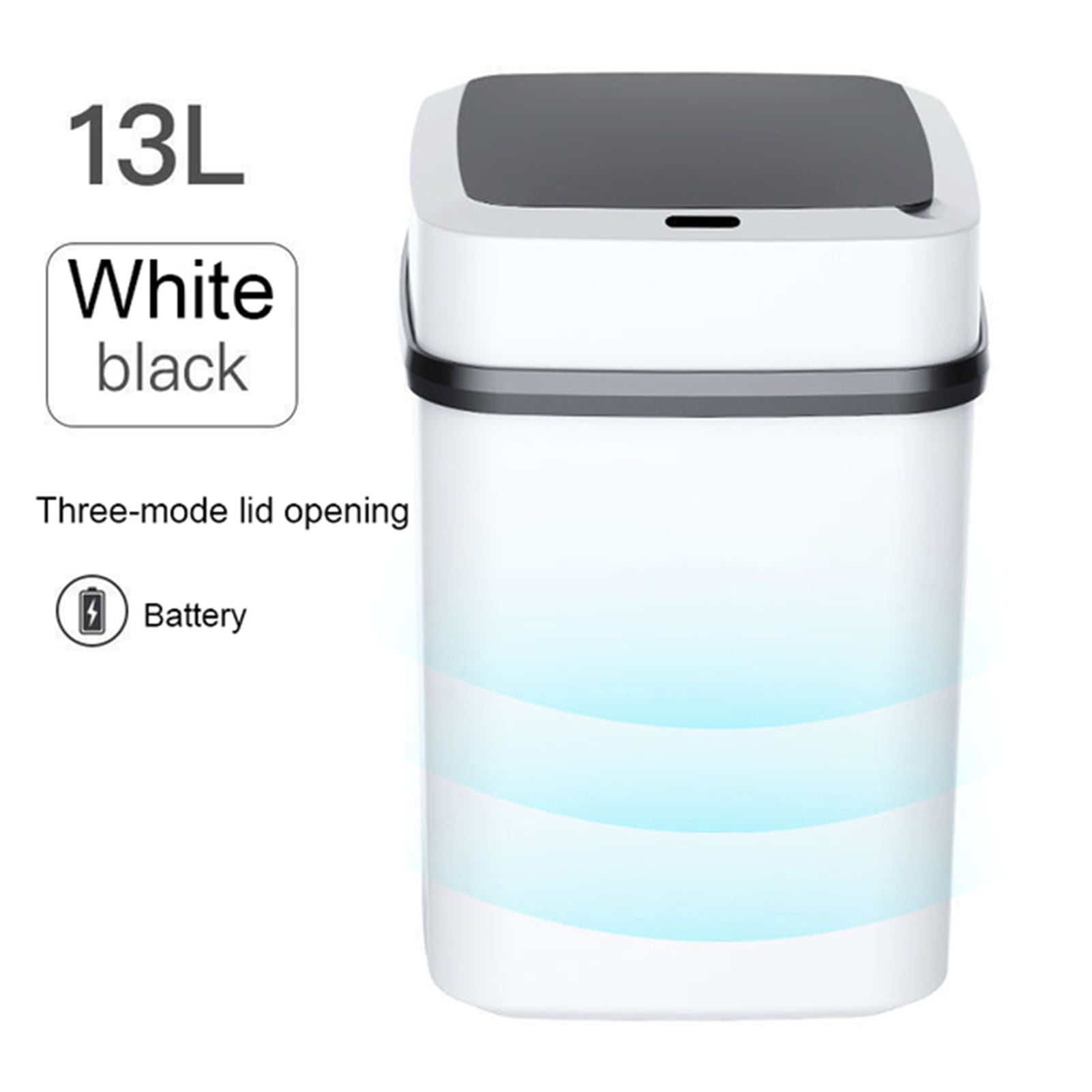 Walbest 13L Electric Induction Trash Can, Sensitive Mute Odor Isolation ...