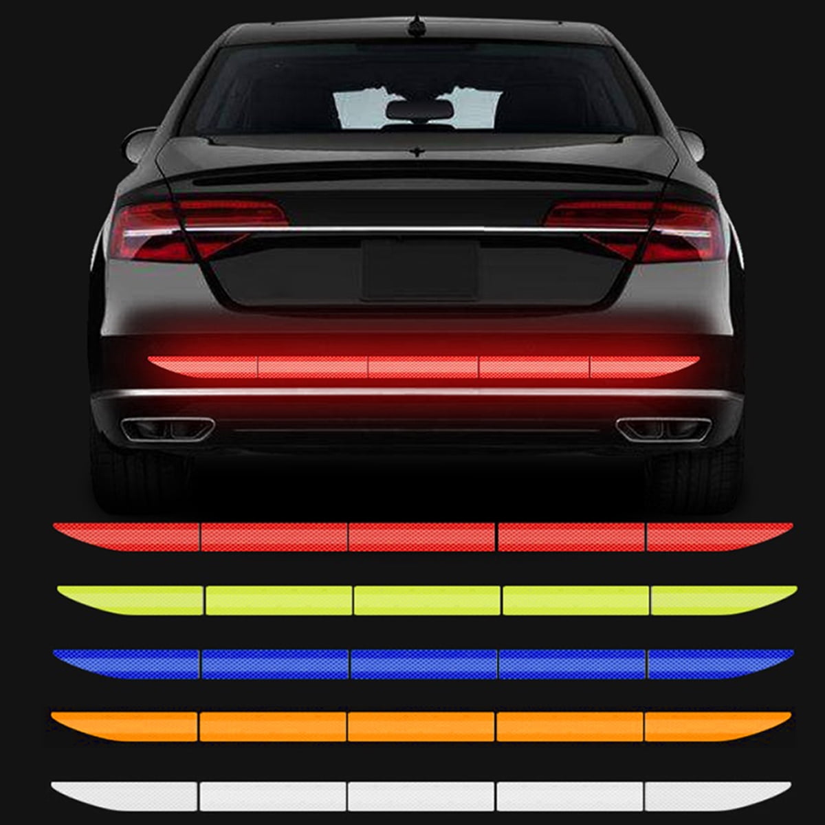 Walbest 1PC Auto Strong Reflective Stickers Includes Car Bumper ...