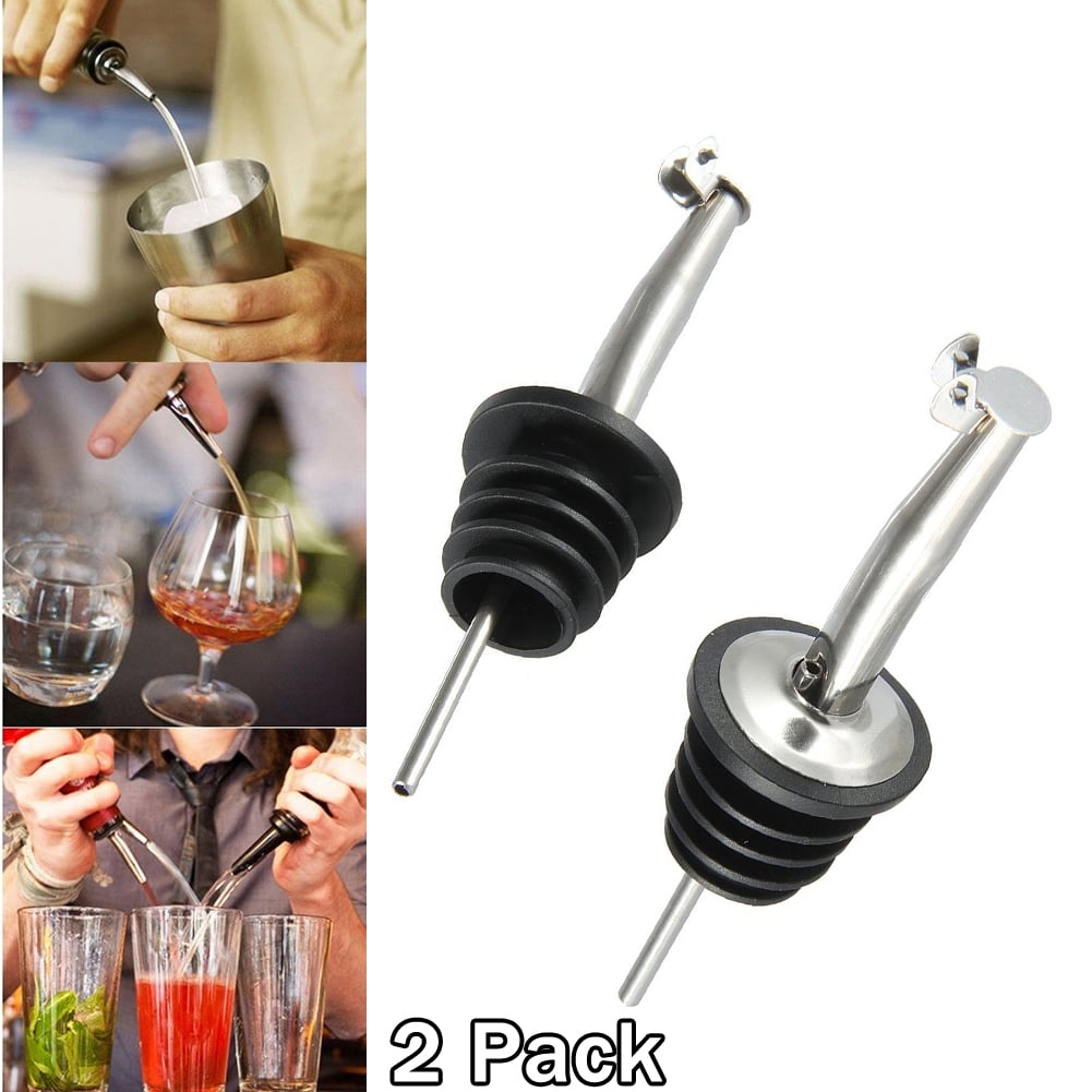 Walbest 2 Pack Stainless Steel Classic Bottle Pourers Tapered Spout ...