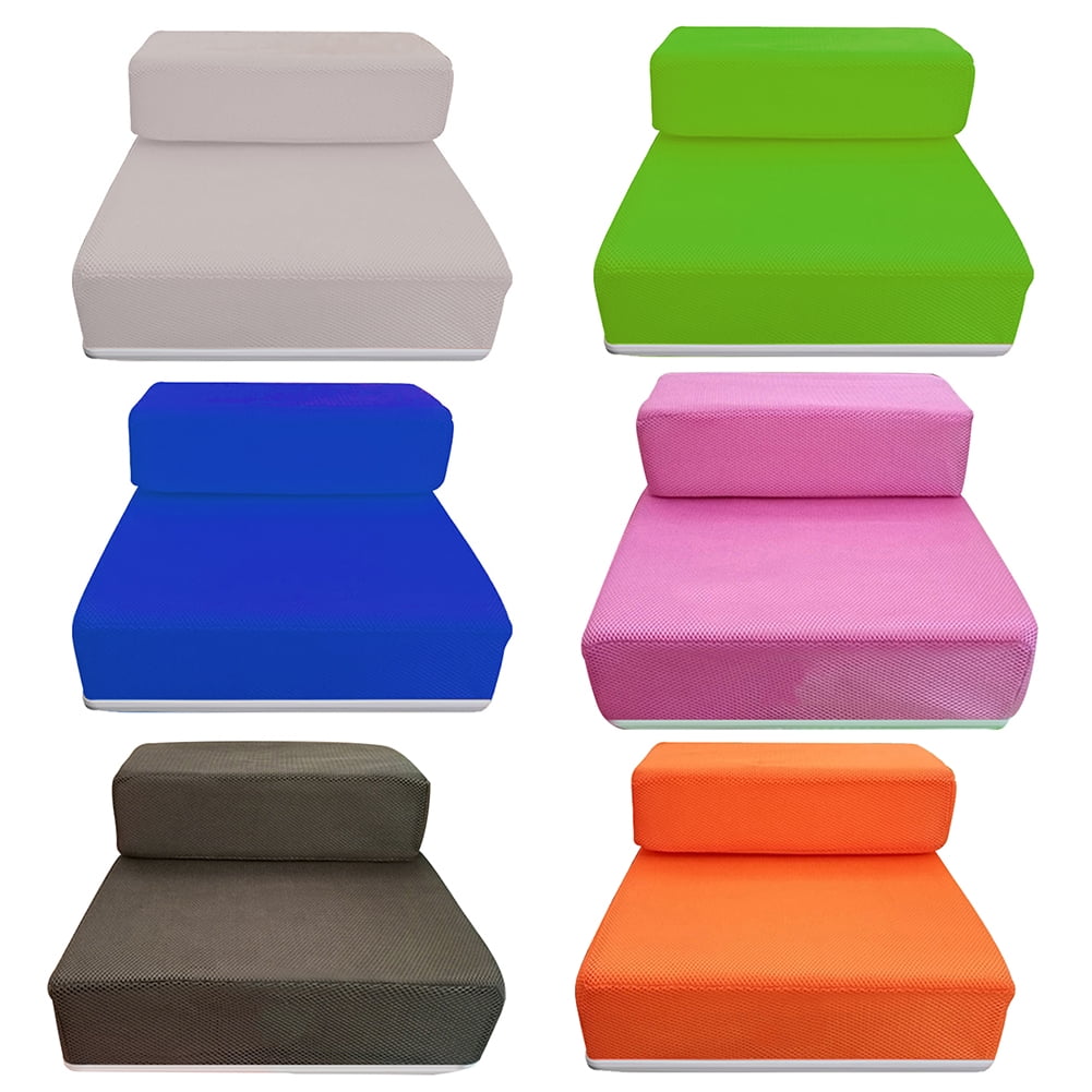 Walbest 2 Tier Breathable Mesh Step Foldable Pet Stairs Cozy Dog Ladder ...