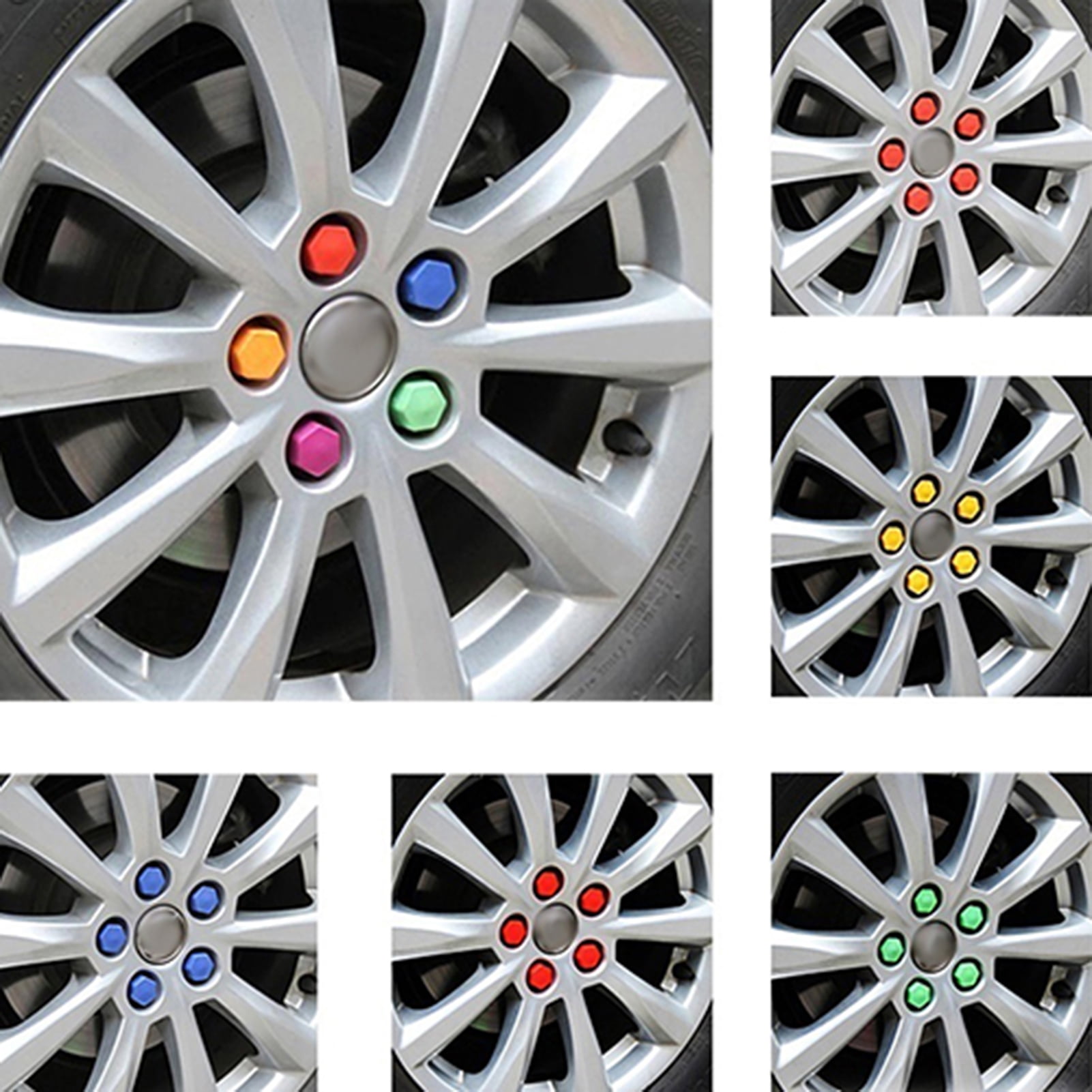 Walbest 20 Pack Tire Stem Valve Caps Wheel Valve Covers Car Dustproof ...