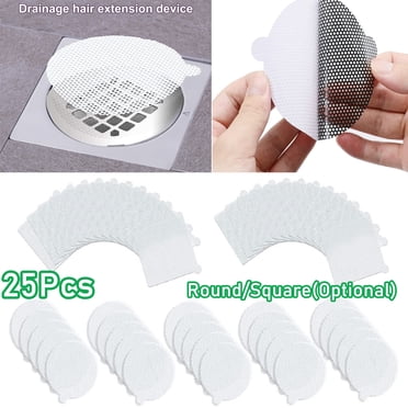 Square Drain Cover for Shower Drain Hair Catcher Flat Silicone Plug for ...