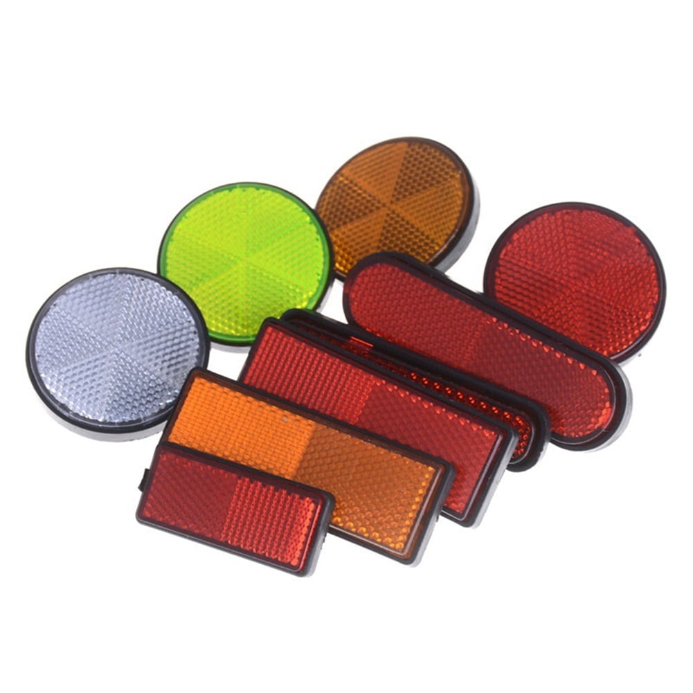 Walbest 2Pack Red Reflectors Motorcycle Safety Reflector Reflective ...