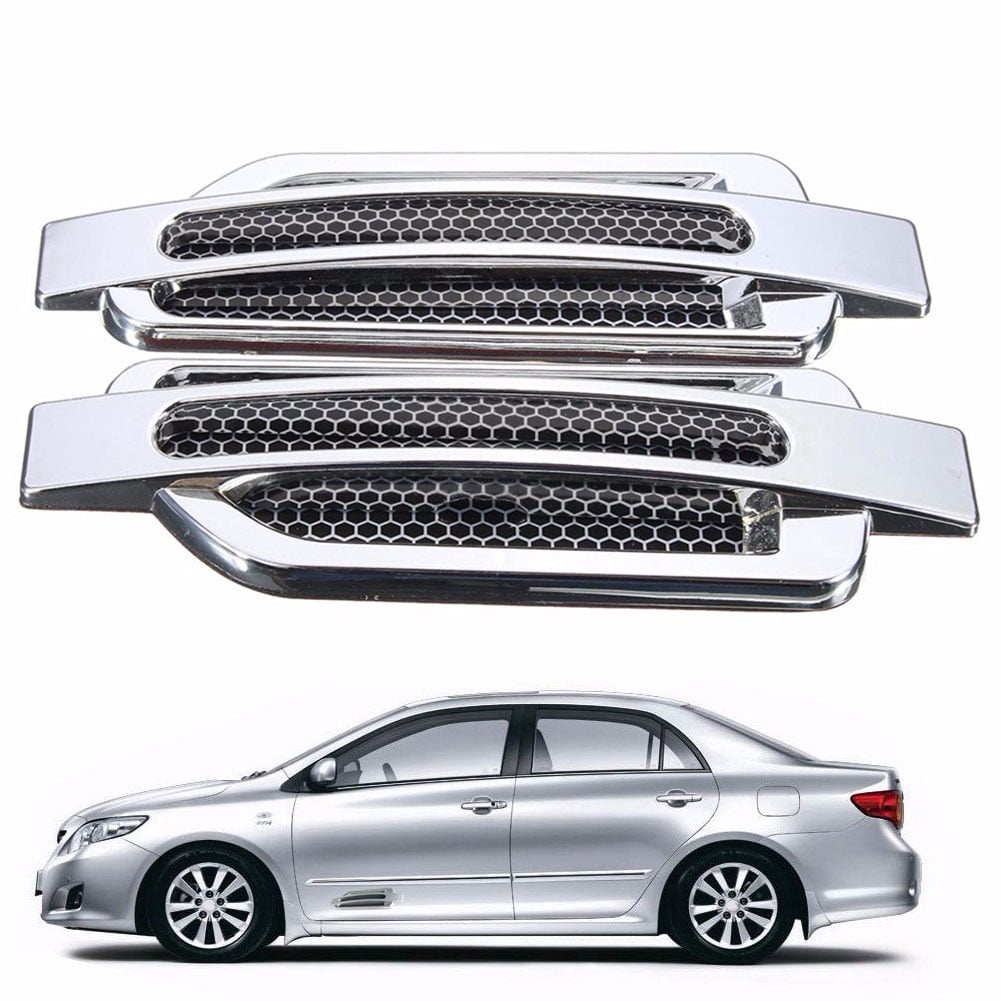 Walbest 2Pcs Car Side Air Flow Vent Fender, Universal Steel Air Flow ...