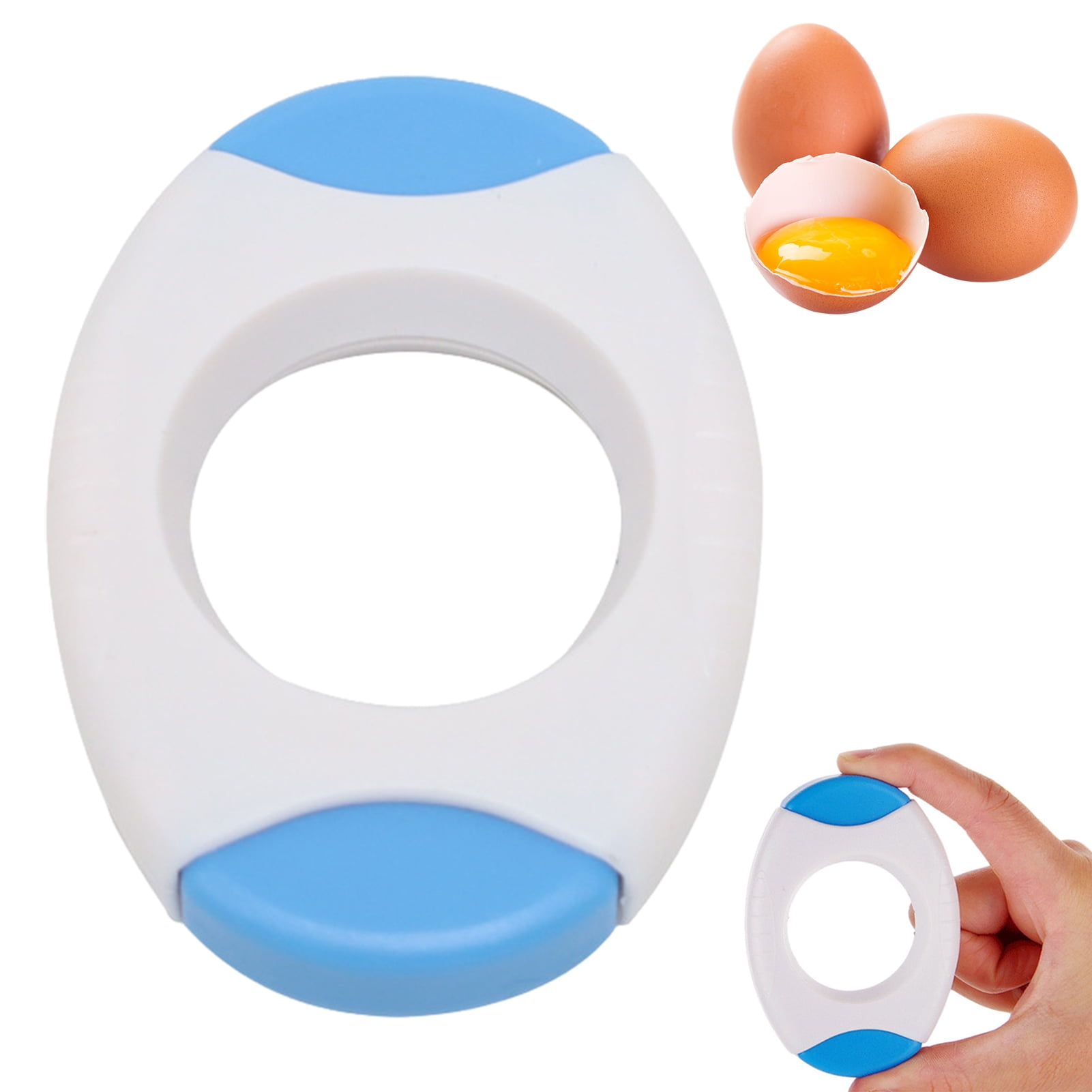 Walbest 2Pcs Egg Opener Silicone Eggshell Cutter Separator Food-Grade ...
