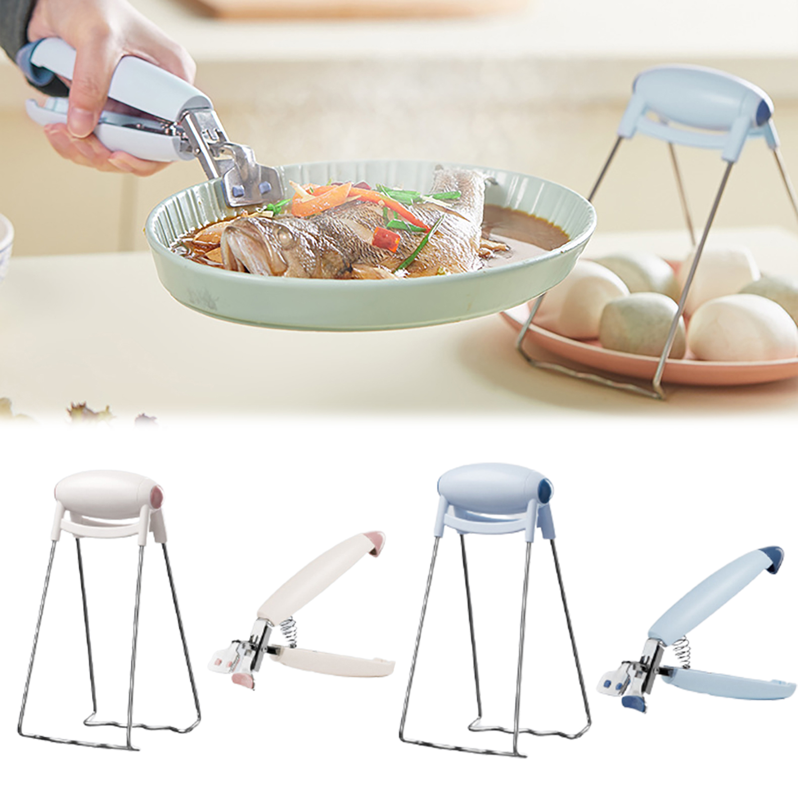Walbest 2pcs/Set Stainless Steel Ergonomic Design Anti Scalding Hot ...