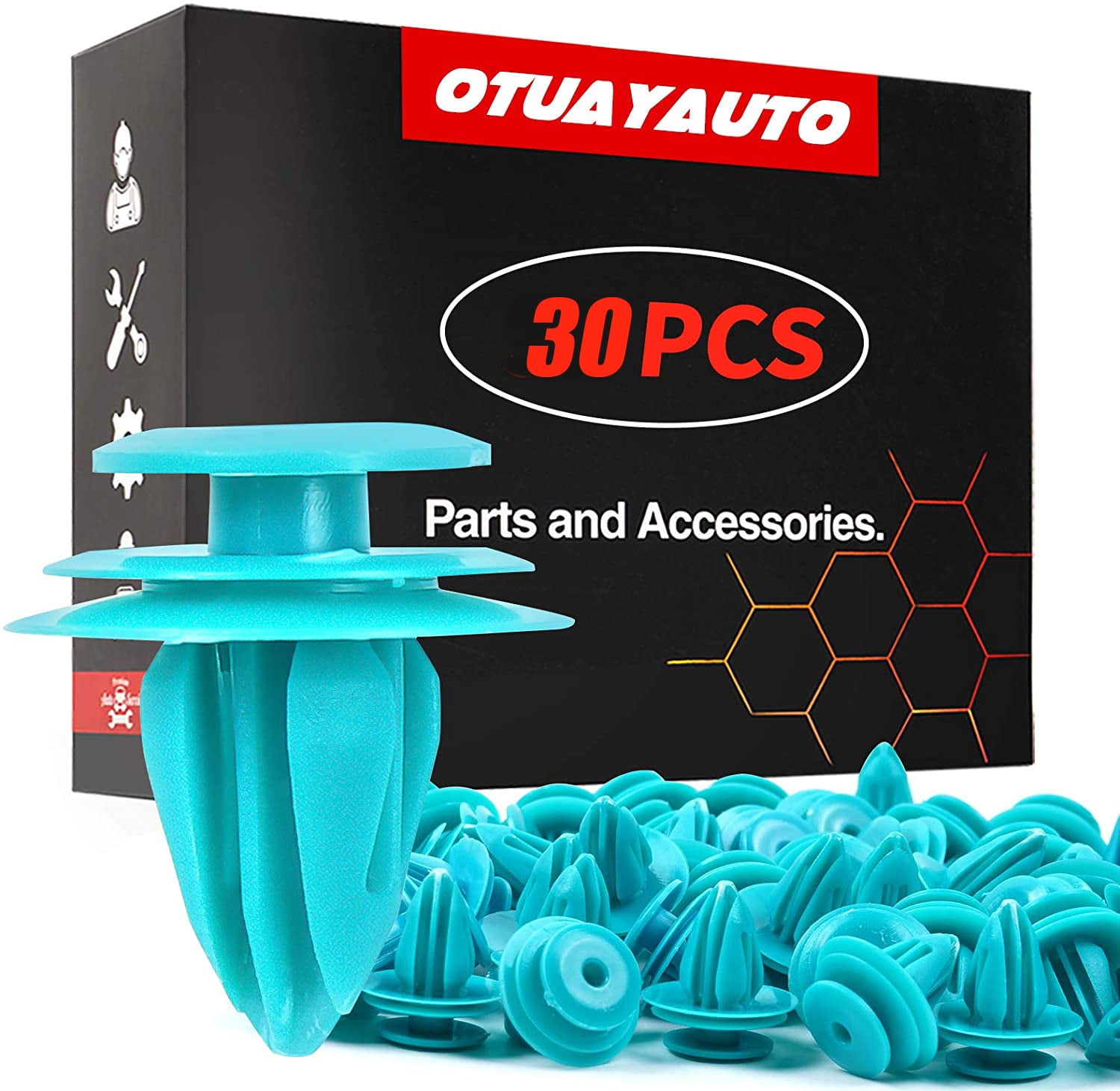 Walbest 30PCS Trim Door Panel Clips Trim Panel Retainer Replace OEM ...