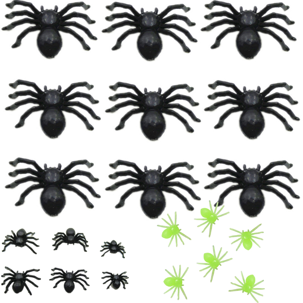 Walbest 30Pcs Simulation Small Spider Luminous Realistic Spider Toy ...
