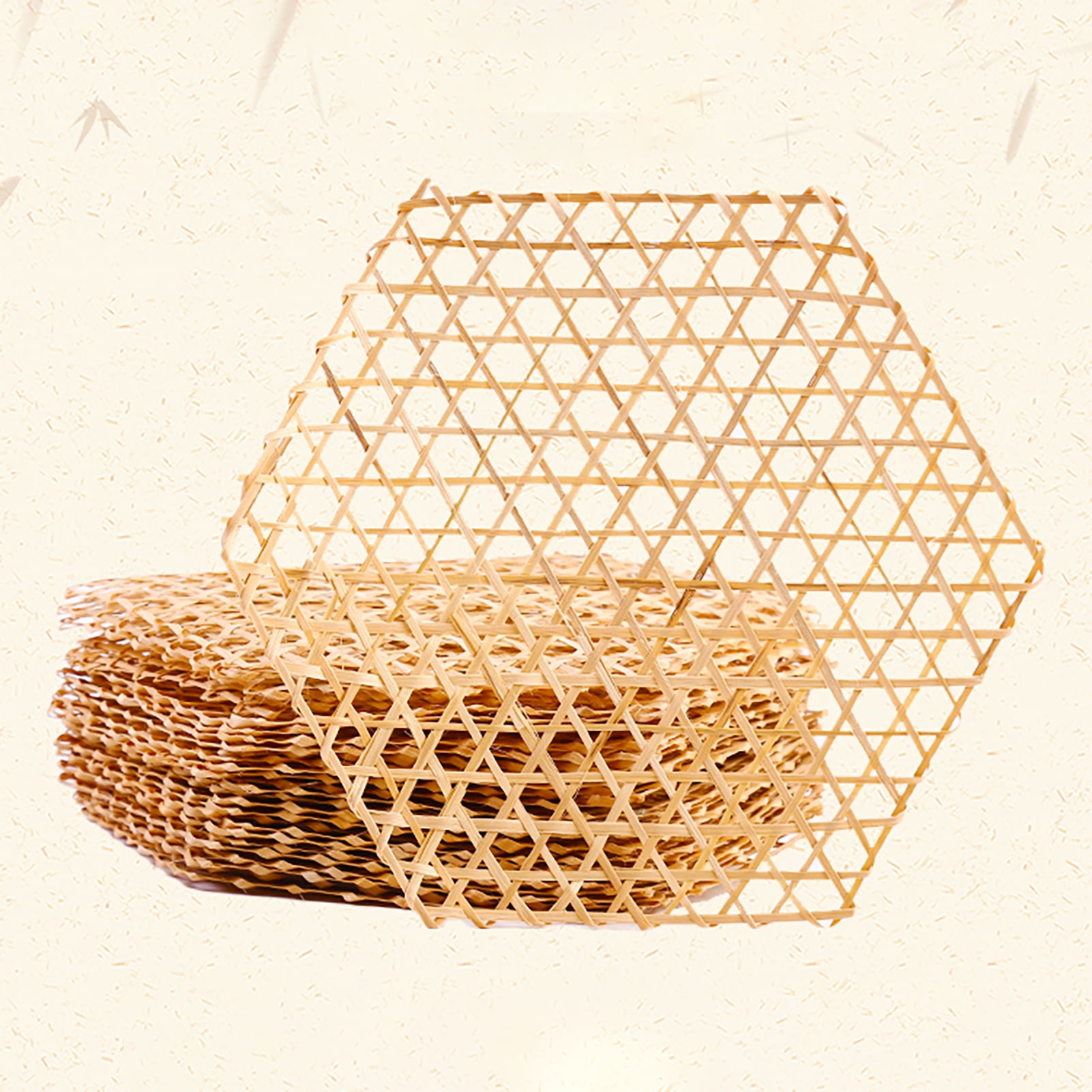 Walbest 3Pcs Woven Bamboo Net Multi-purpose Scentless Natural Manual ...