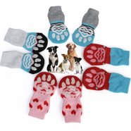 PEACCNG Anti Slip Indoor Socks for Small Dogs, Non-slip 4 PCS Cotton ...
