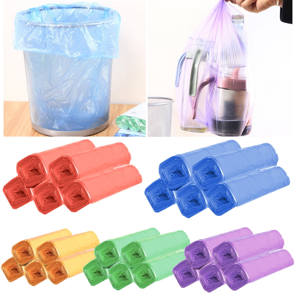 Walbest 5 Rolls(100Pcs) Point Break-Style Garbage Bags Thicken ...