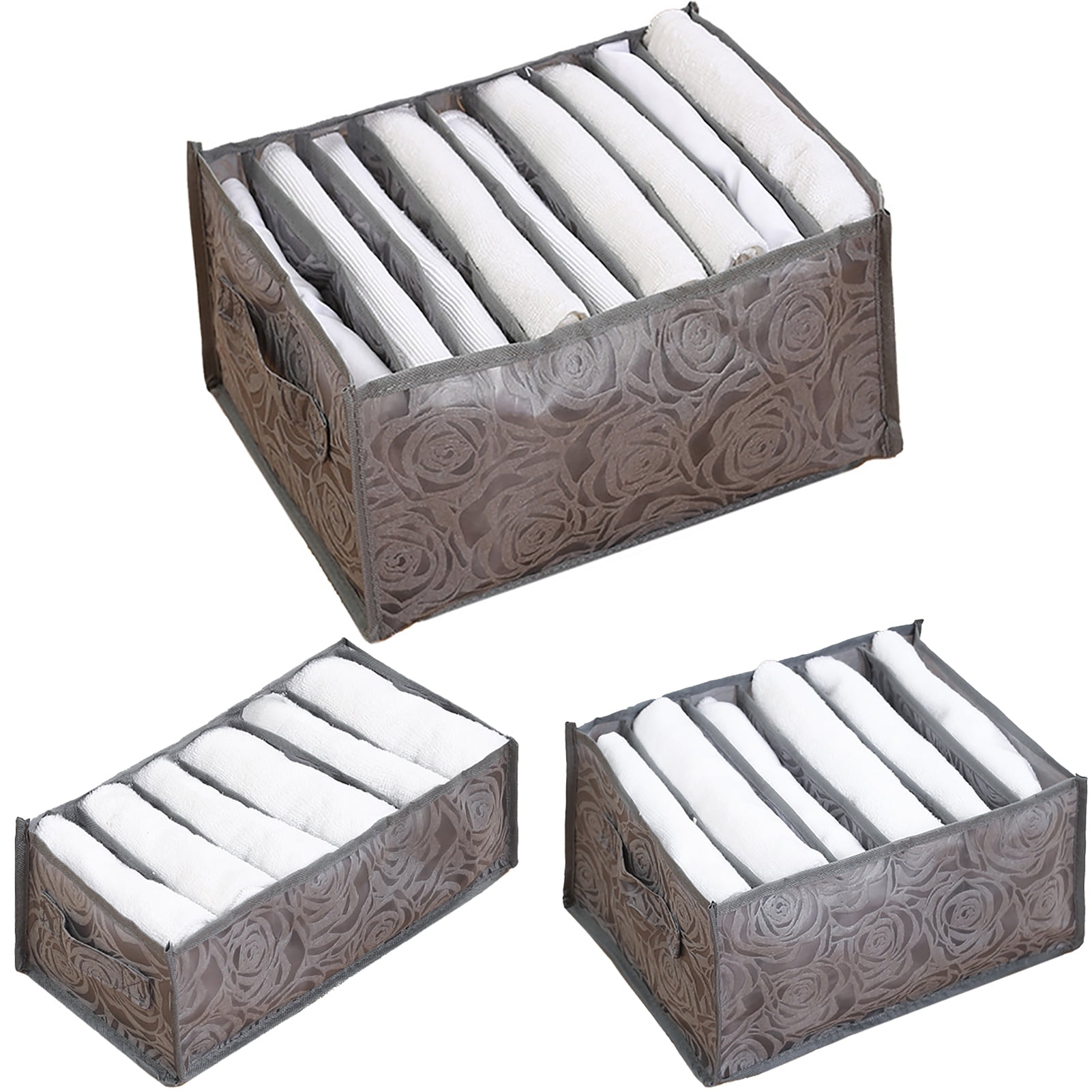 Walbest 6/9 Cells Clothes Drawer Organizer Nylon Fabric Foldable ...