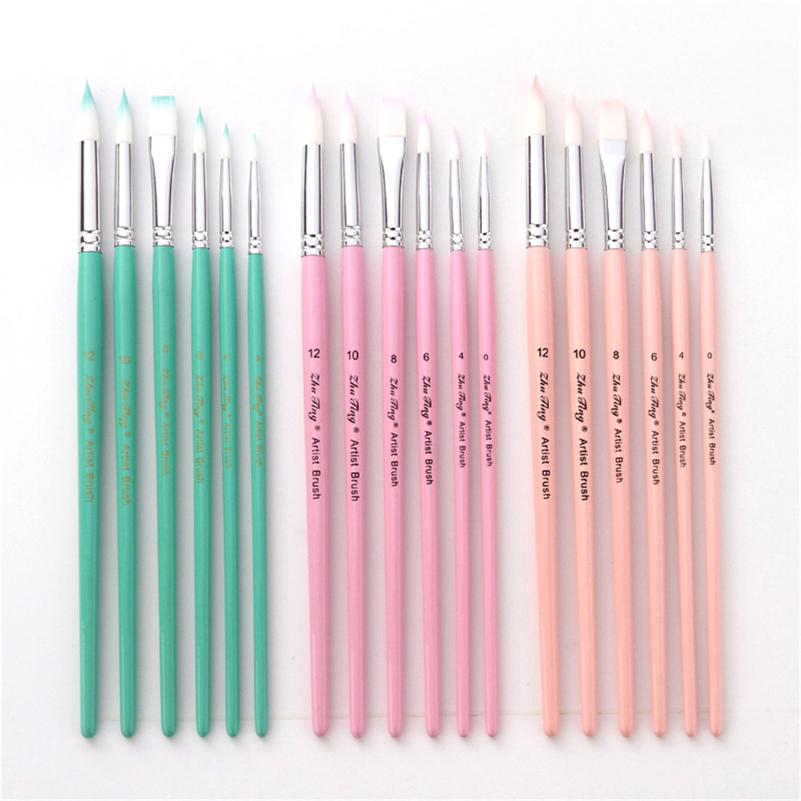 Walbest 6Pcs/Set Reusable Watercolor Paint Brush Strong Water ...