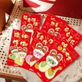 Walbest 6Pcs Year of The Snake Red Envelopes 2025 Chinese Lunar New ...