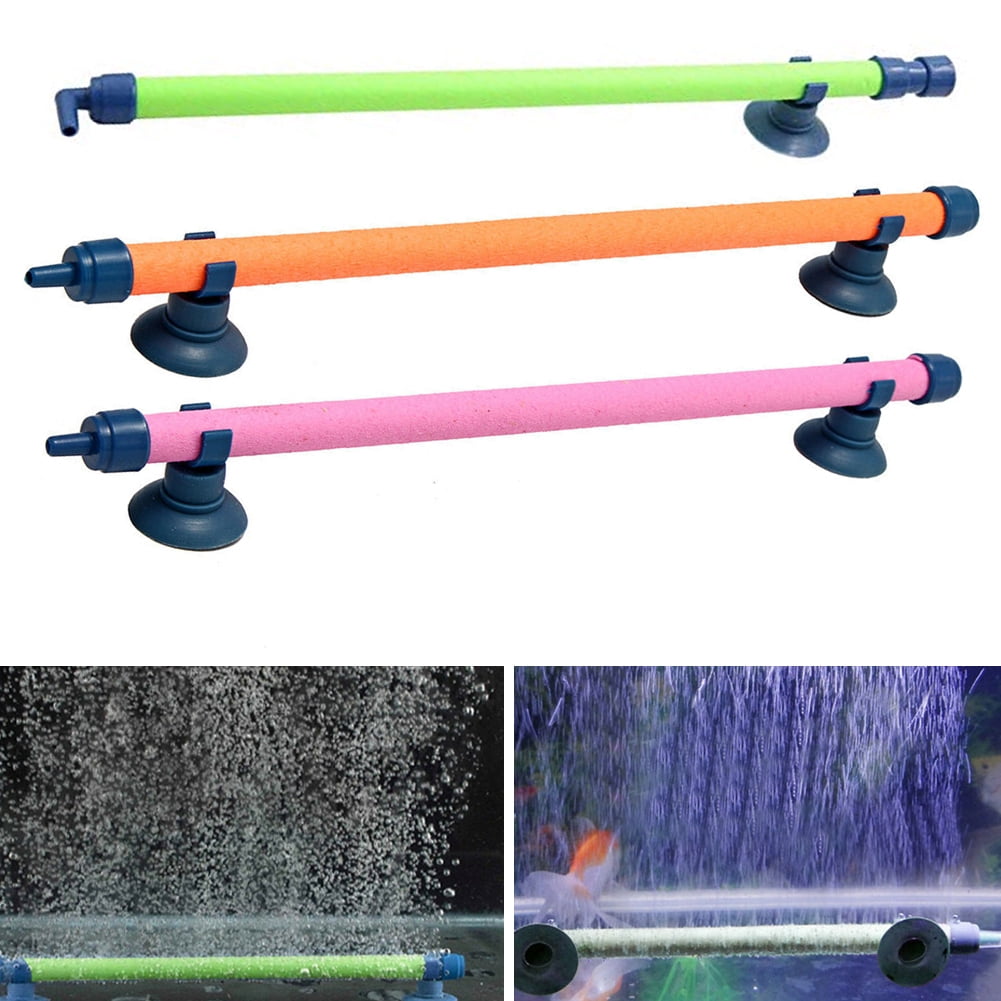 Walbest 7" Length Aquarium Fish Tank Suction Cup Bubble Wall Air Stone ...