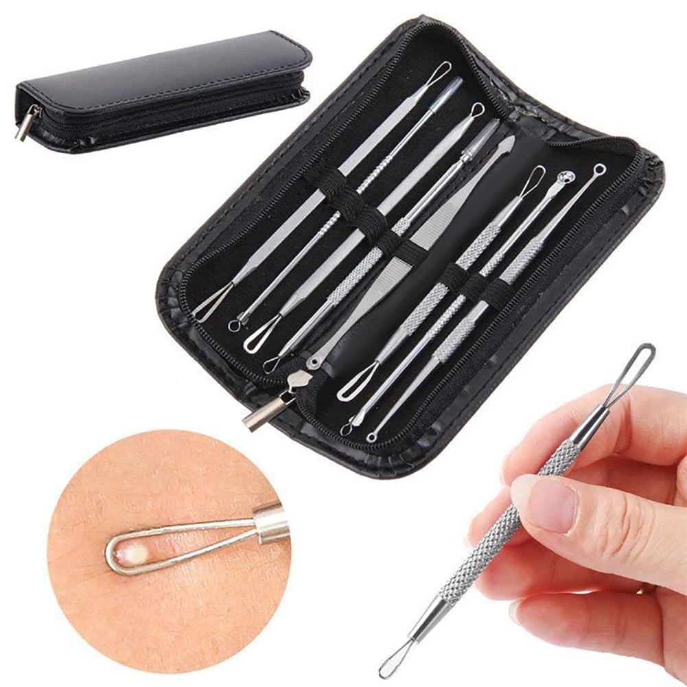 Walbest 8Pcs/Set Blackhead Pimple Comedone Acne Extractor Remover Skin ...