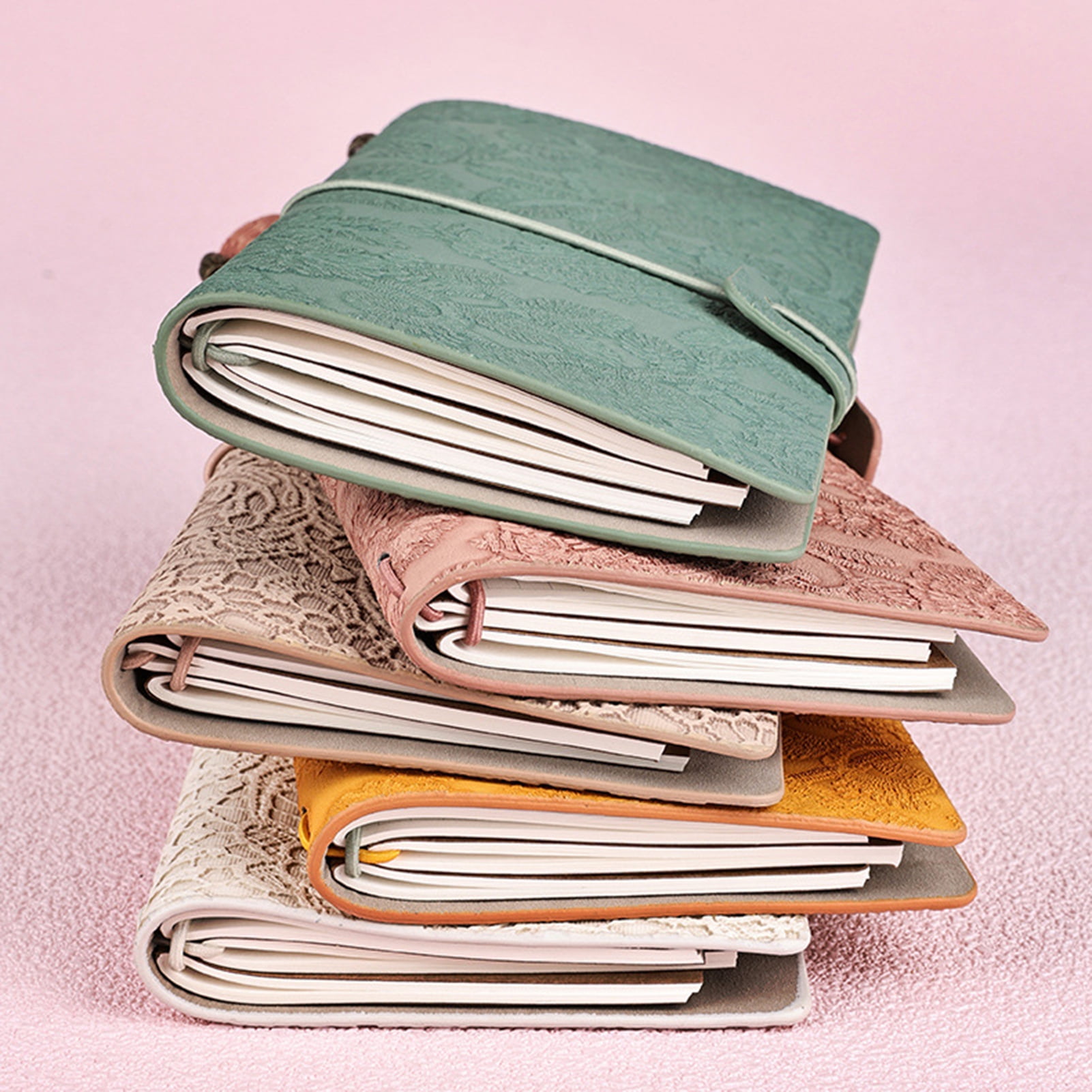 Walbest A6 Travel Notebook Vintage European 3D Lace Carved Flower Cover ...