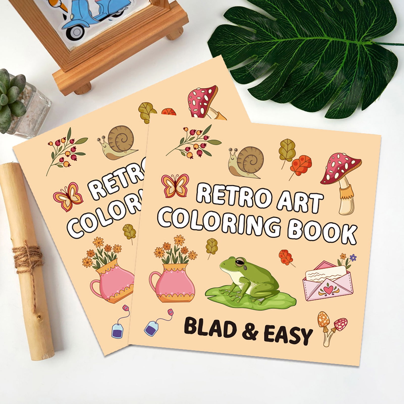 Walbest Adults Teens Coloring Book Single-Sided Pages Weird Design High ...