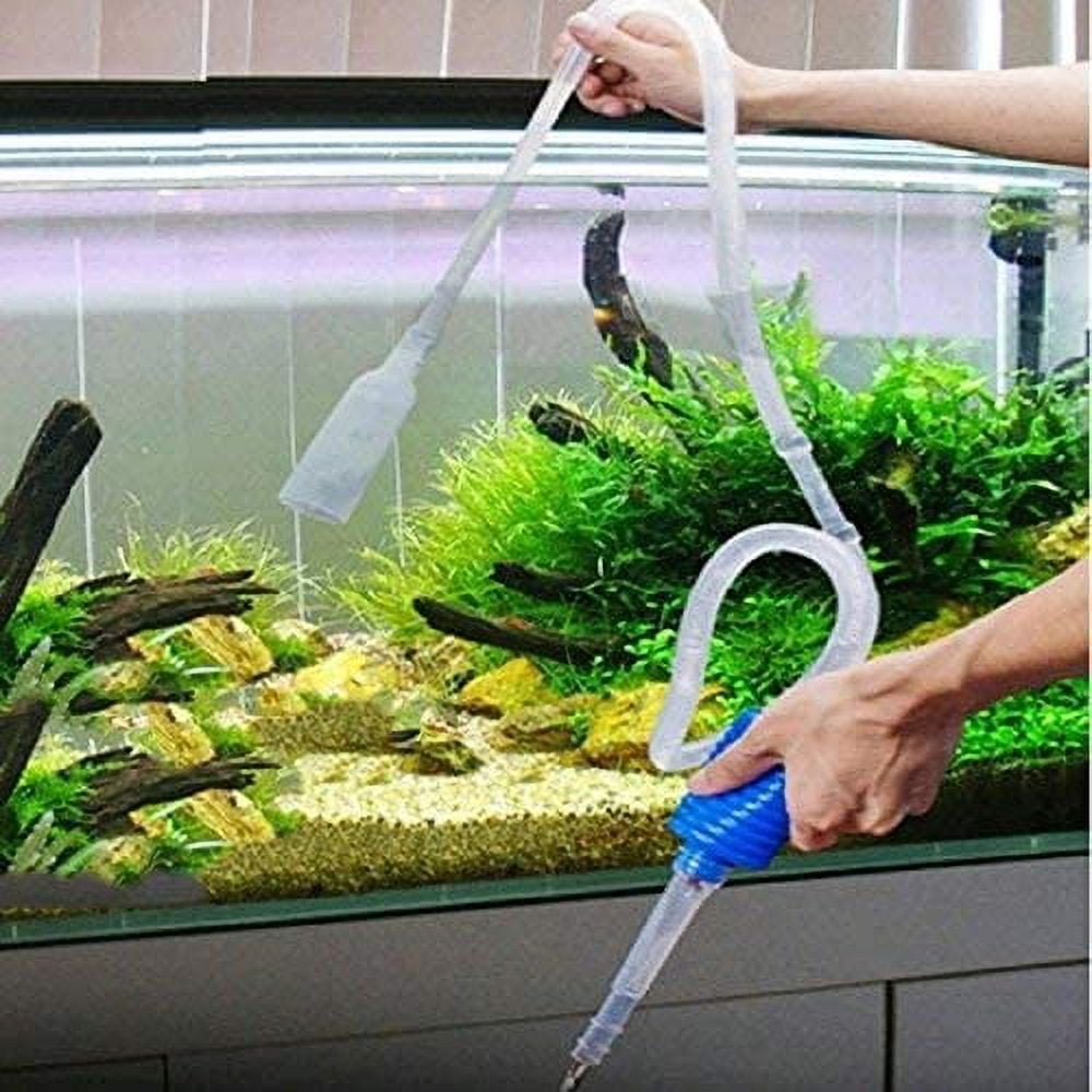 Walbest Aquarium Cleaner Siphon Pump Fish Tank Gravel Sand Cleaner with ...